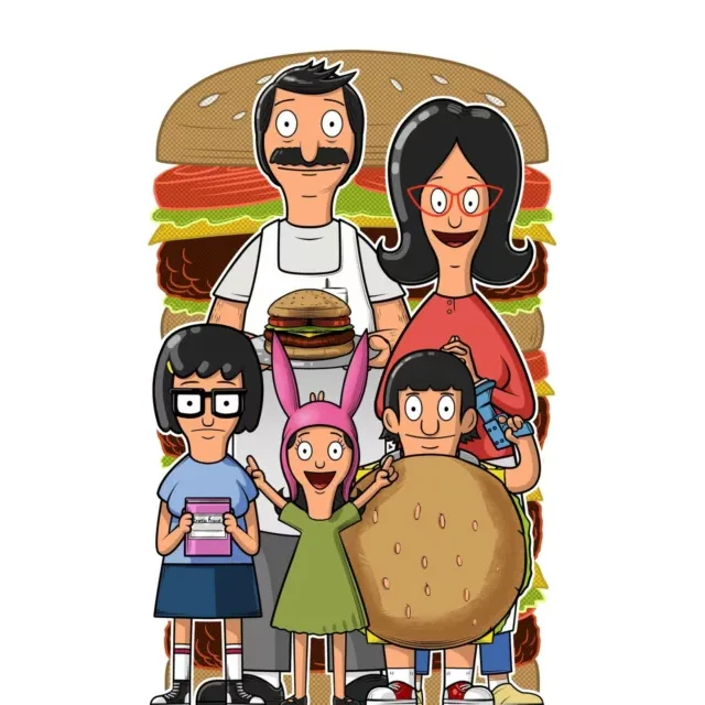 Bob'S Burgers Oh My Family First Stickers Phone Decal Water Bottle ...