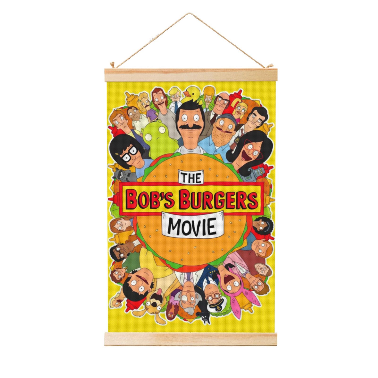 Bob'S Burgers Poster Wooden Shaft Hanging Banner Painting With Cord ...