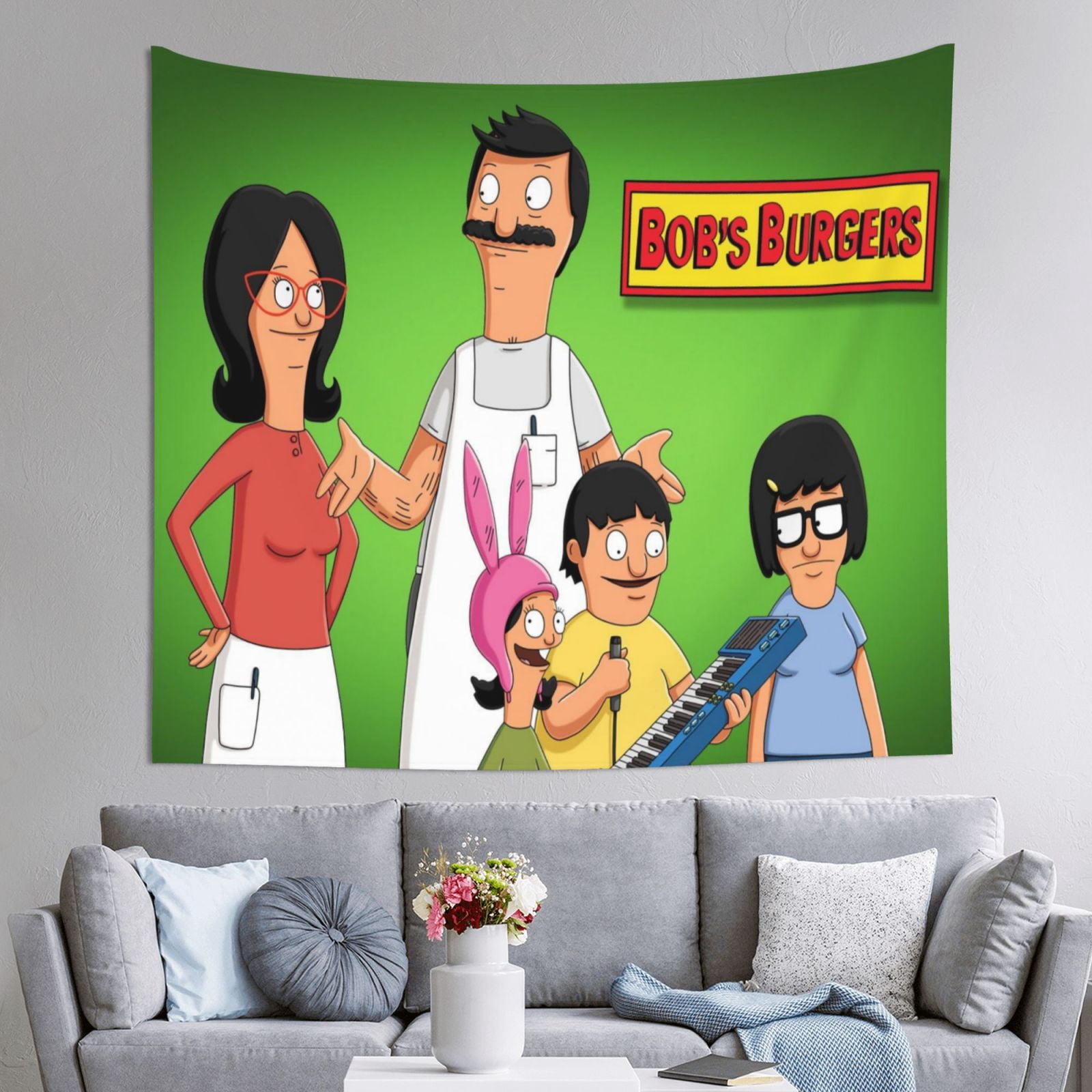 Bob'S Burgers Tapestry Anime Poster Wall Hanging Art Decor For Living ...