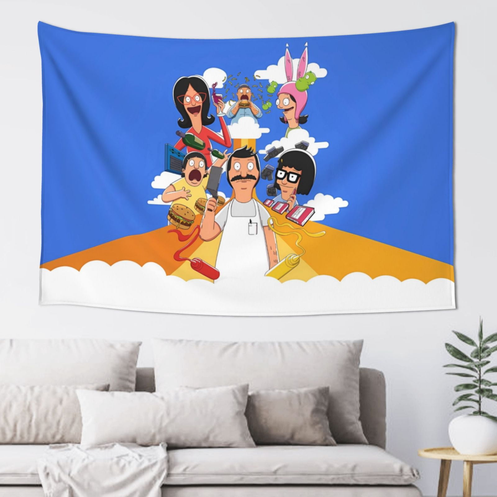 Bob'S Burgers Tapestry Wall Hanging Home Decoration Wall Blanket ...