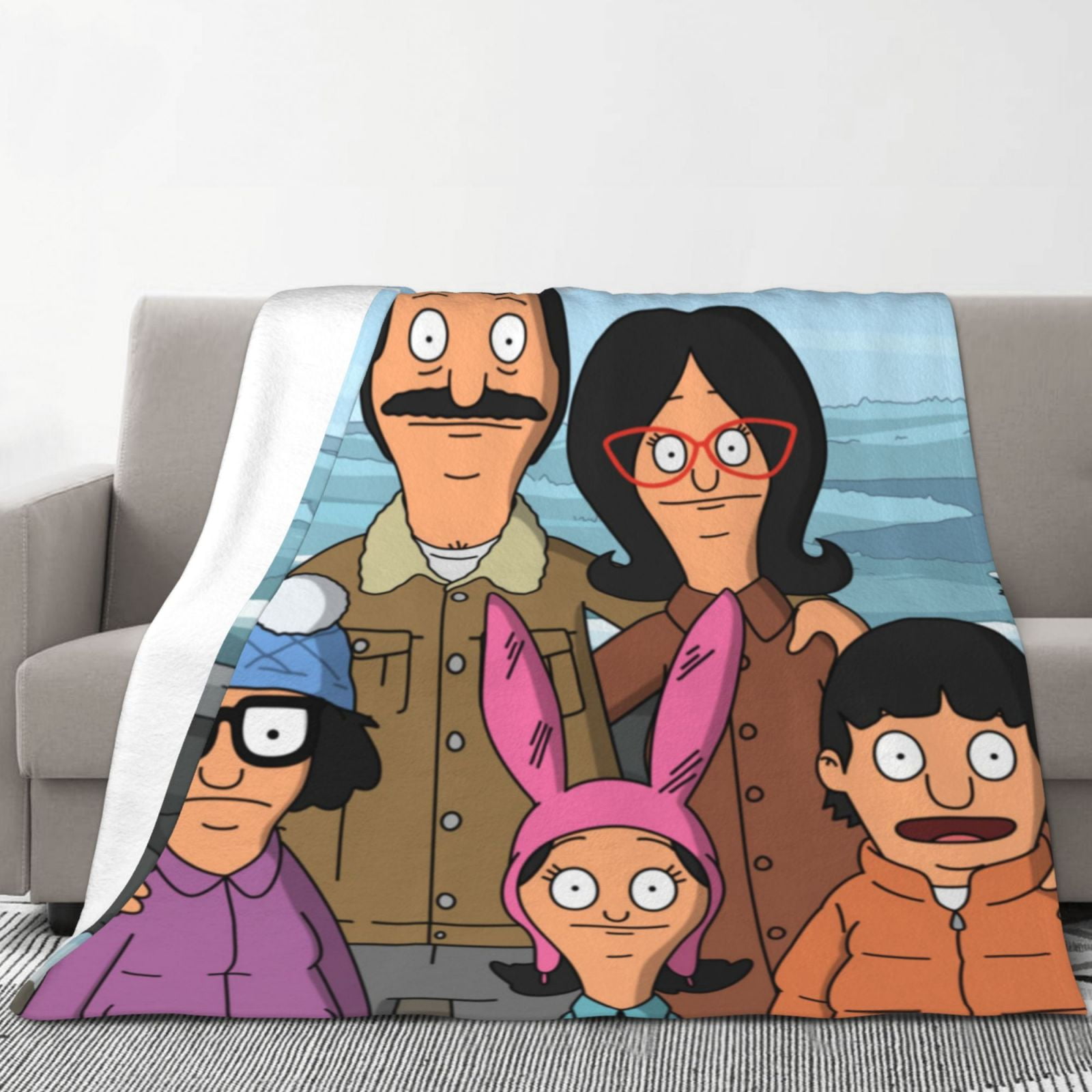 Bob'S Burgers Throw Blanket 70x80 Inches Ultra Soft Flannel Blanket ...