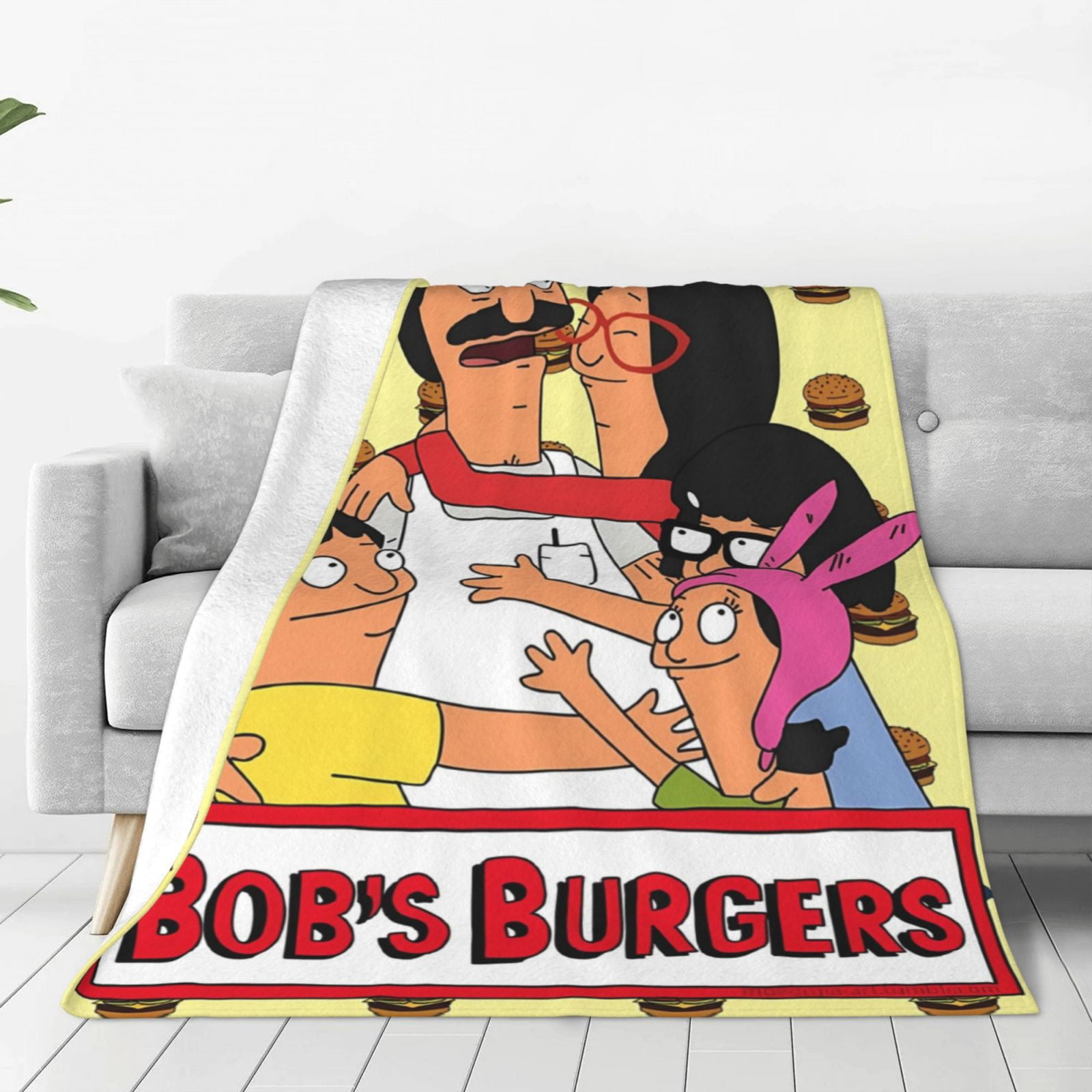 Bob'S Burgers Throw Blanket Couch Bed Sofa Soft Lightweight Warm Cozy ...