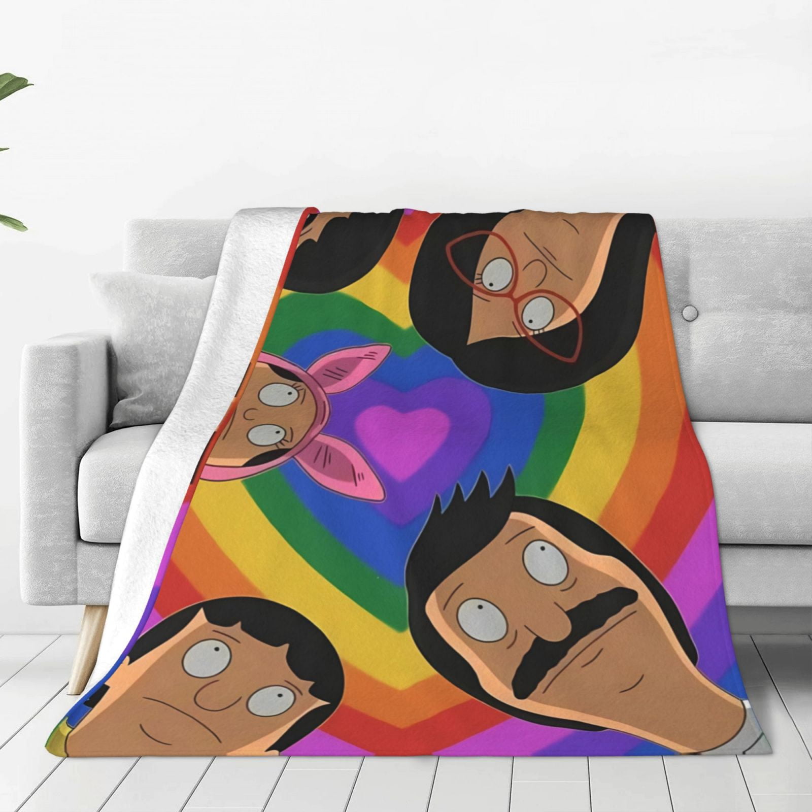 Bob'S Burgers Throw Blanket Couch Bed Sofa Soft Lightweight Warm Cozy ...