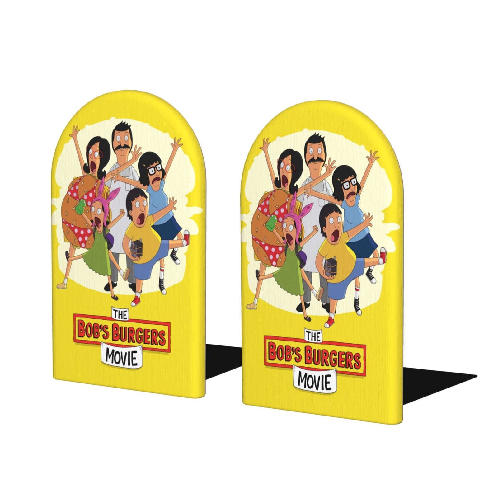 Bob'S Burgers Wooden Desktop Bookends, Decorative Bookshelf Display ...