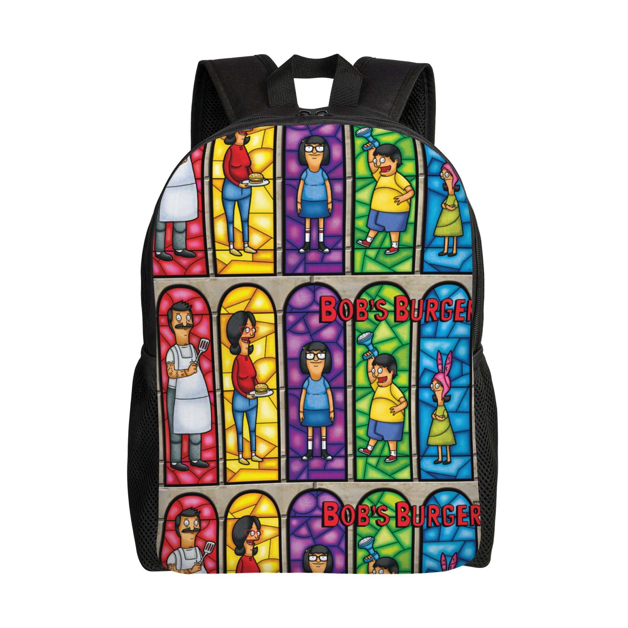 Bob'S Family Cartoon Ham-Burgers Backpack Laptop Backpack For Women 3d ...
