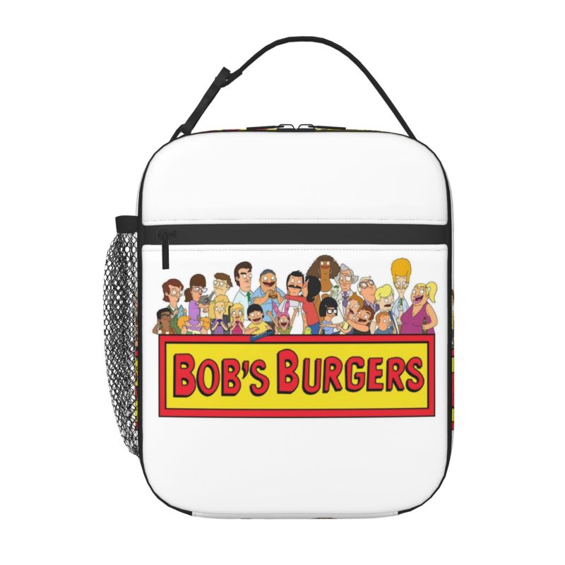 Bob'S Family Cartoon Ham-Burgers Lunch Box Insulated Meal Bag With ...