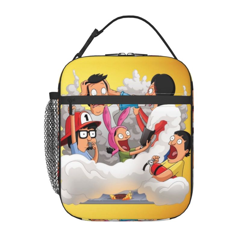 Bob'S Family Cartoon Ham-Burgers Lunch Box Insulated Meal Bag With ...