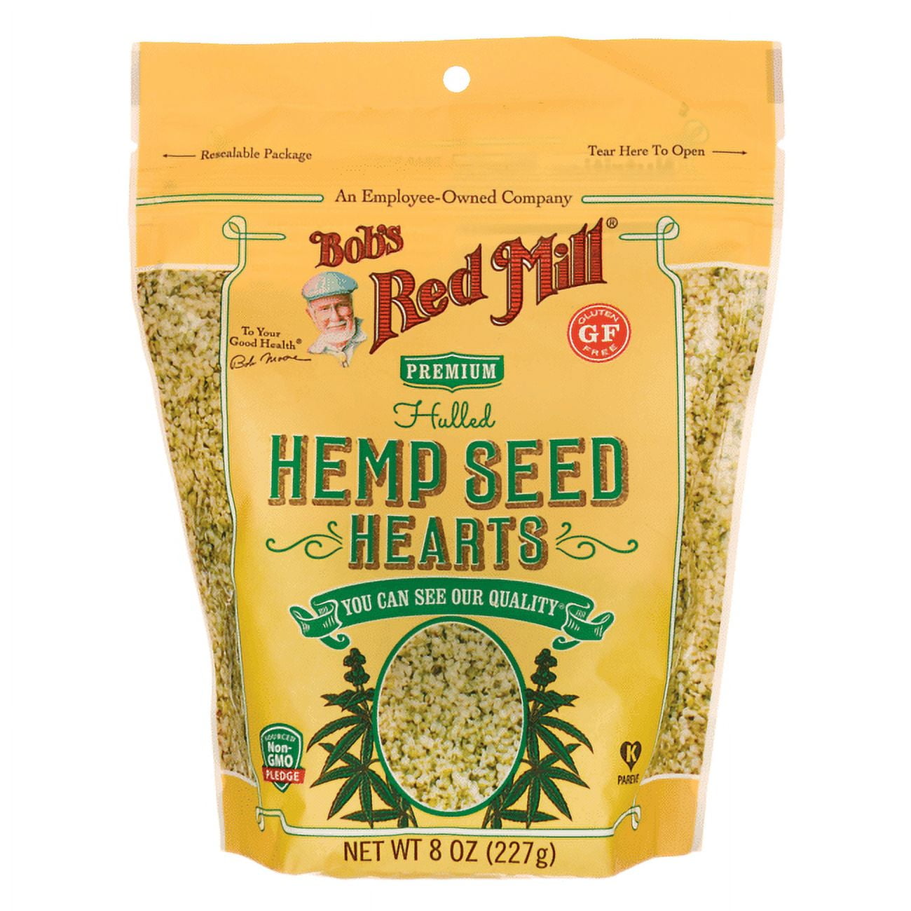 Bob's Red Mill Hulled Hemp Seed Hearts, Protein-Rich, Vegan, Paleo ...