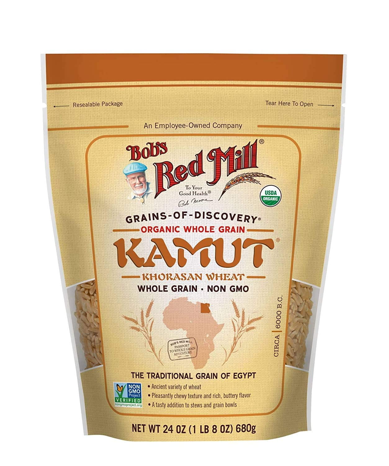 Bob,S Red Mill Organic Kamut Khorasan Berries, 24 Ounce (Pack Of 3 ...
