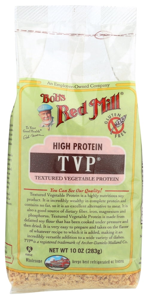 Bob’S Red Mill Tvp Textured Vegetable Protein, 10 Oz - Walmart.com