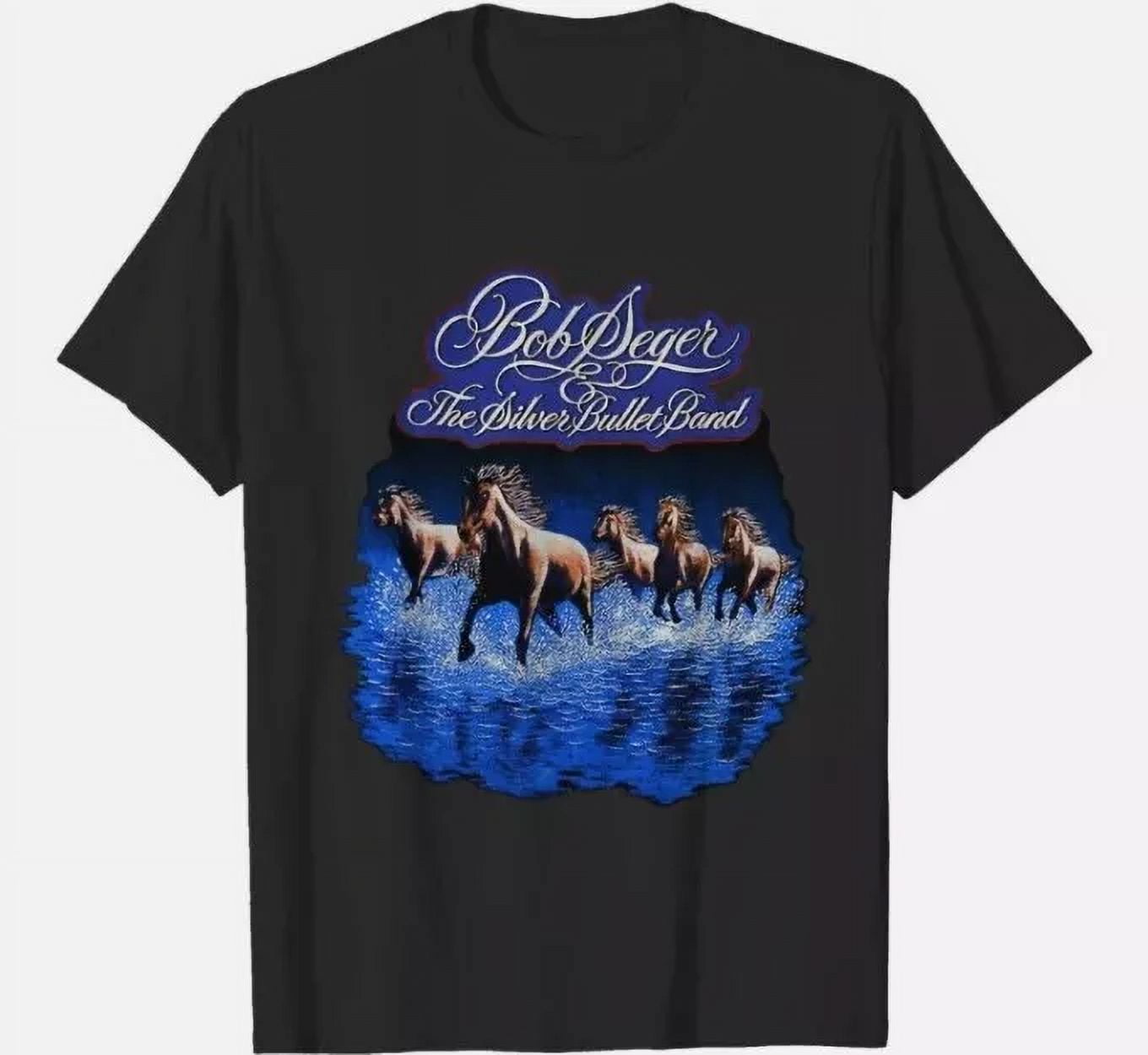 Bob Seger 1980 Against The Wind Tour T Shirt Unisex Short Sleeve T ...