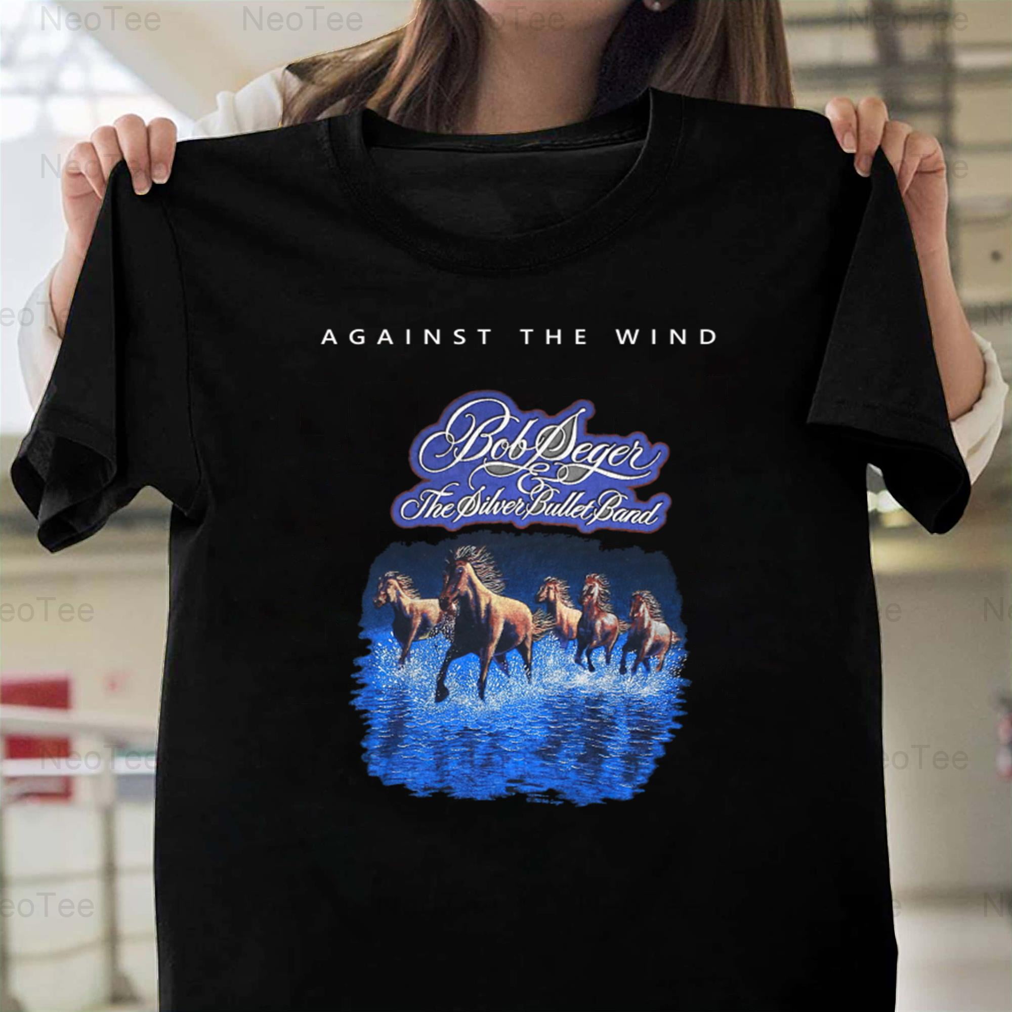 Bob Seger Custom Against The Wind Silver Bullet Band Classic Rock Fan T ...