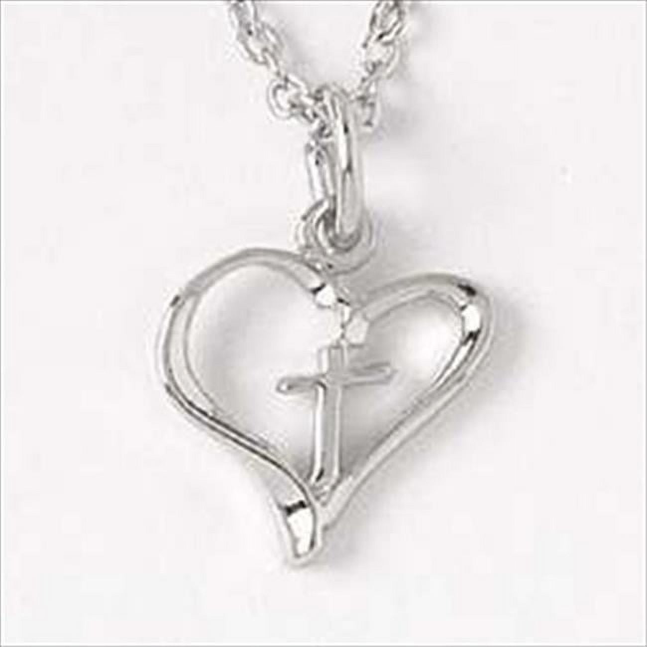 Bob Siemon Designs 63933 Necklace Freeform Heart Cross With 18 In ...