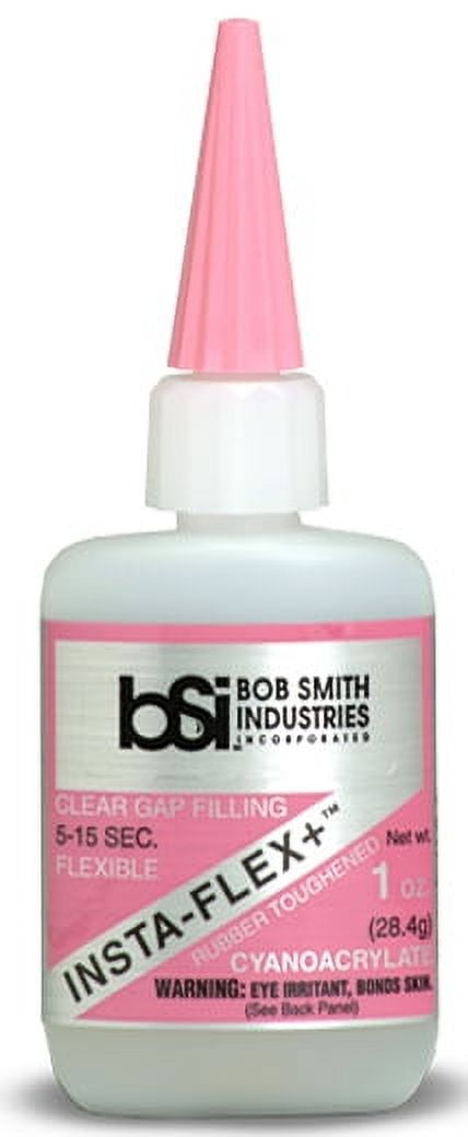 Bob Smith Industries INSTA-FLEX+ Clear Rubber Toughened CA (1oz ...