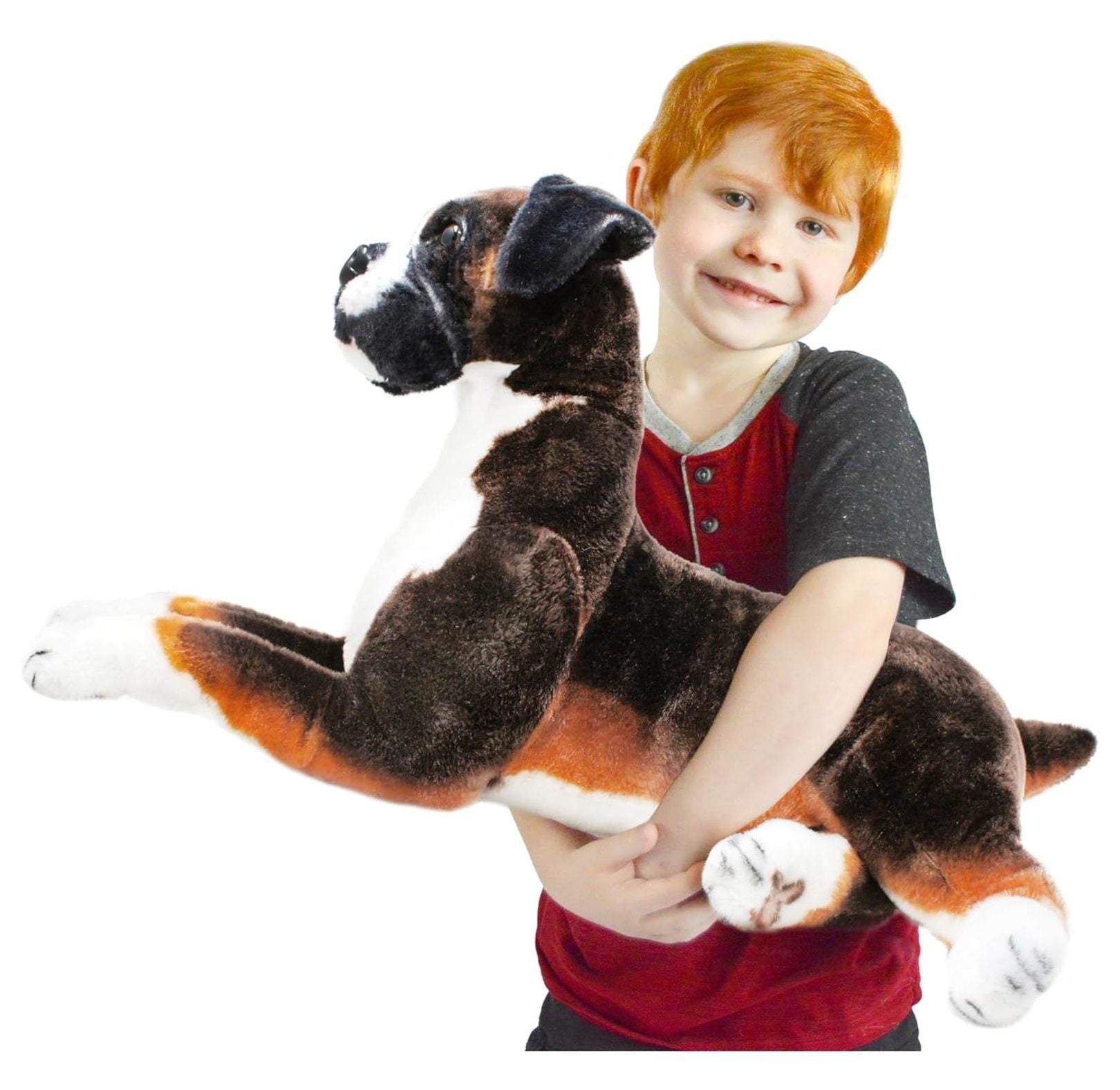 Bob The Boxer Plush Dog - 2.5 ft Giant Stuffed Animal - Soft Plush Toy ...