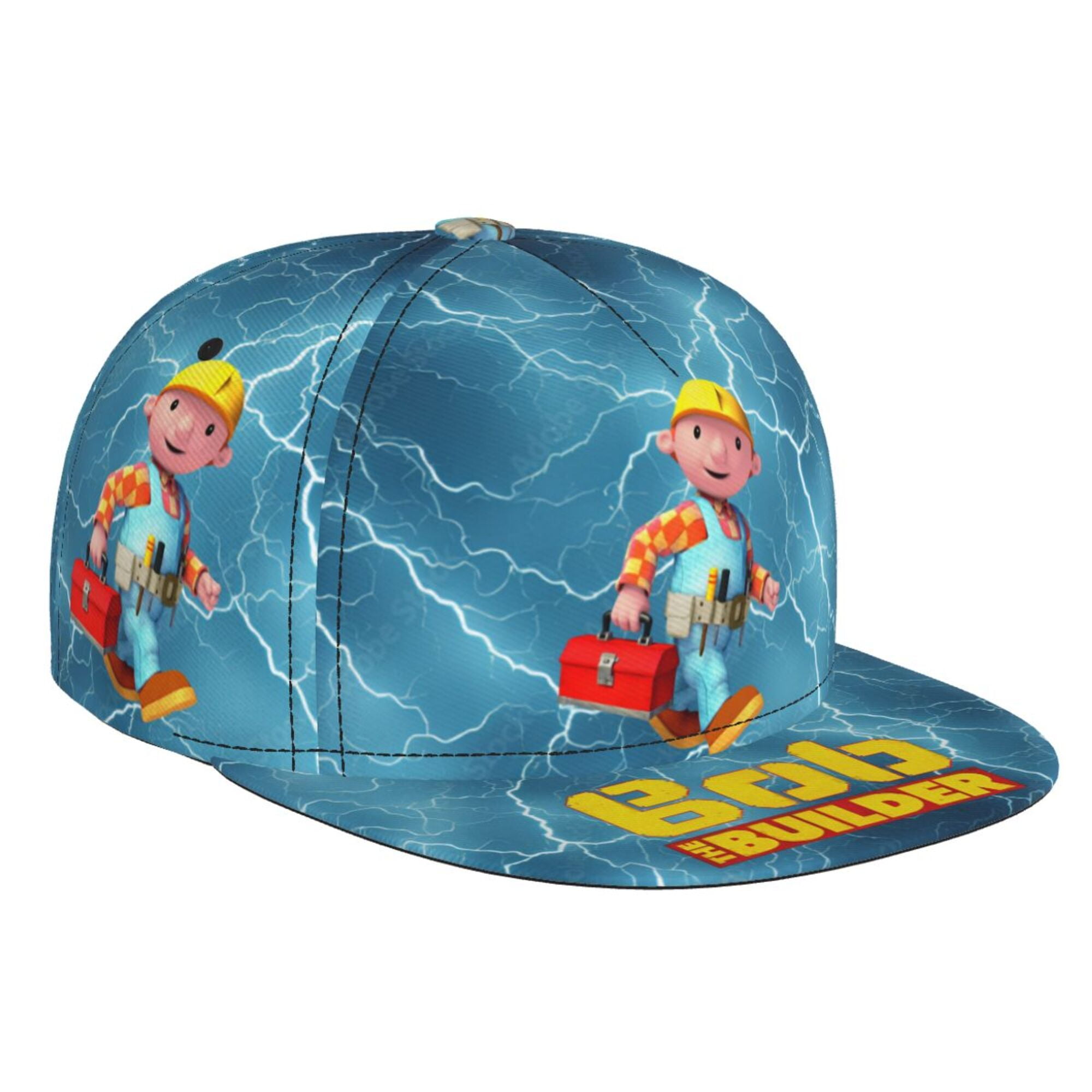 Bob The Builder Baseball Cap For Men, Women & Kids, Classic Flat Brim ...