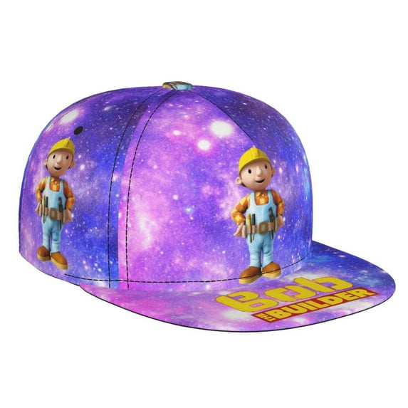 Bob The Builder Baseball Cap For Men, Women & Kids, Classic Flat Brim ...