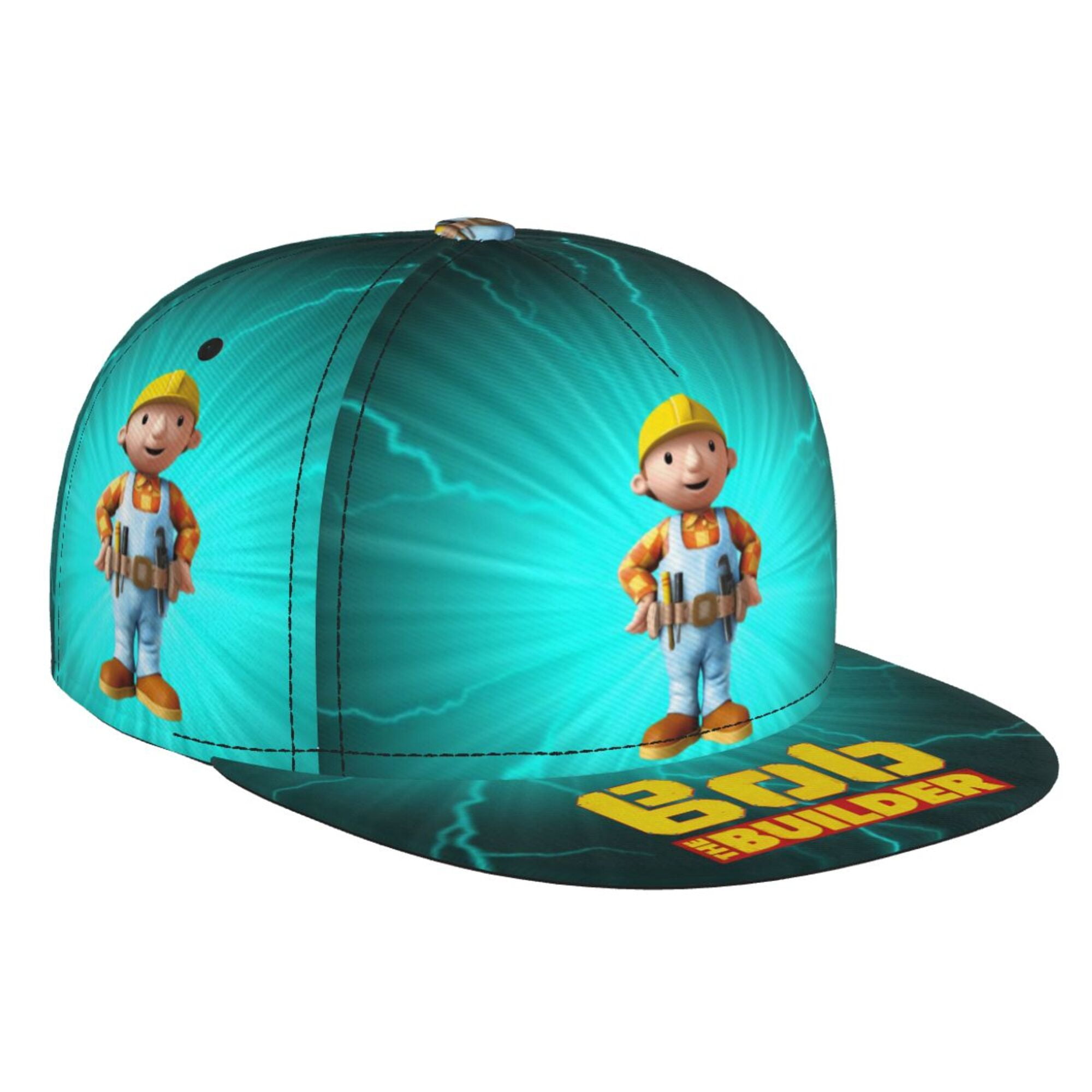 Bob The Builder Baseball Cap For Men, Women & Kids, Classic Flat Brim ...