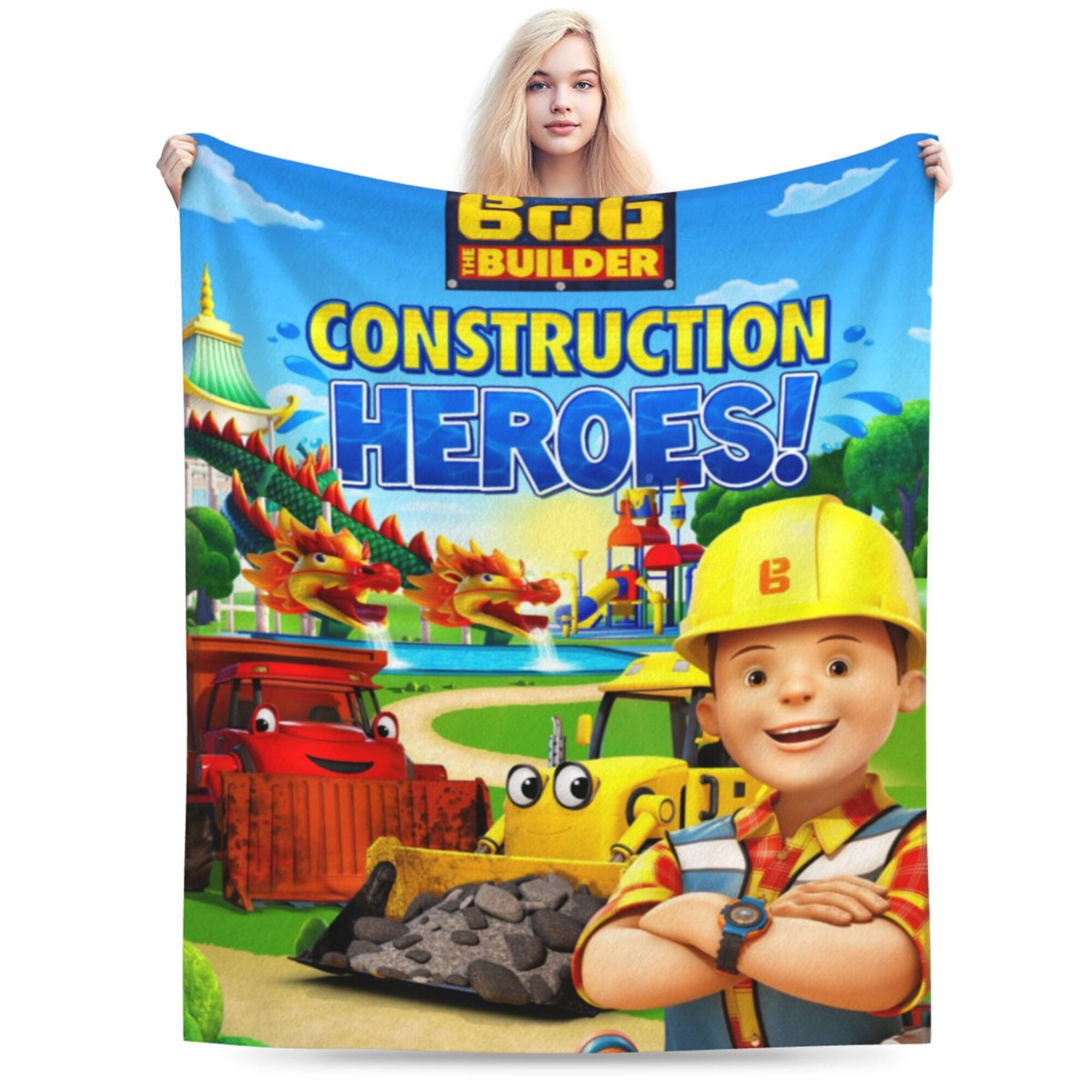 Bob The Builder Blanket, Super Soft Throw Blanket For Couch Sofa Bed ...
