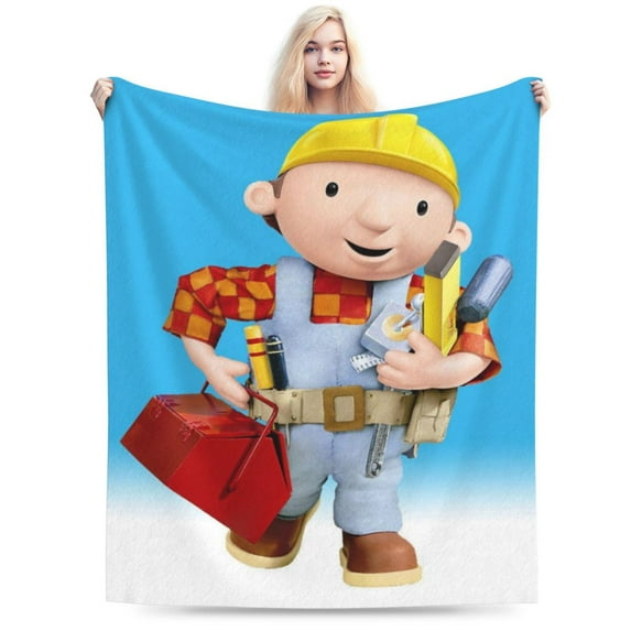 Bob The Builder Blanket, Super Soft Throw Blanket For Couch Sofa Bed ...
