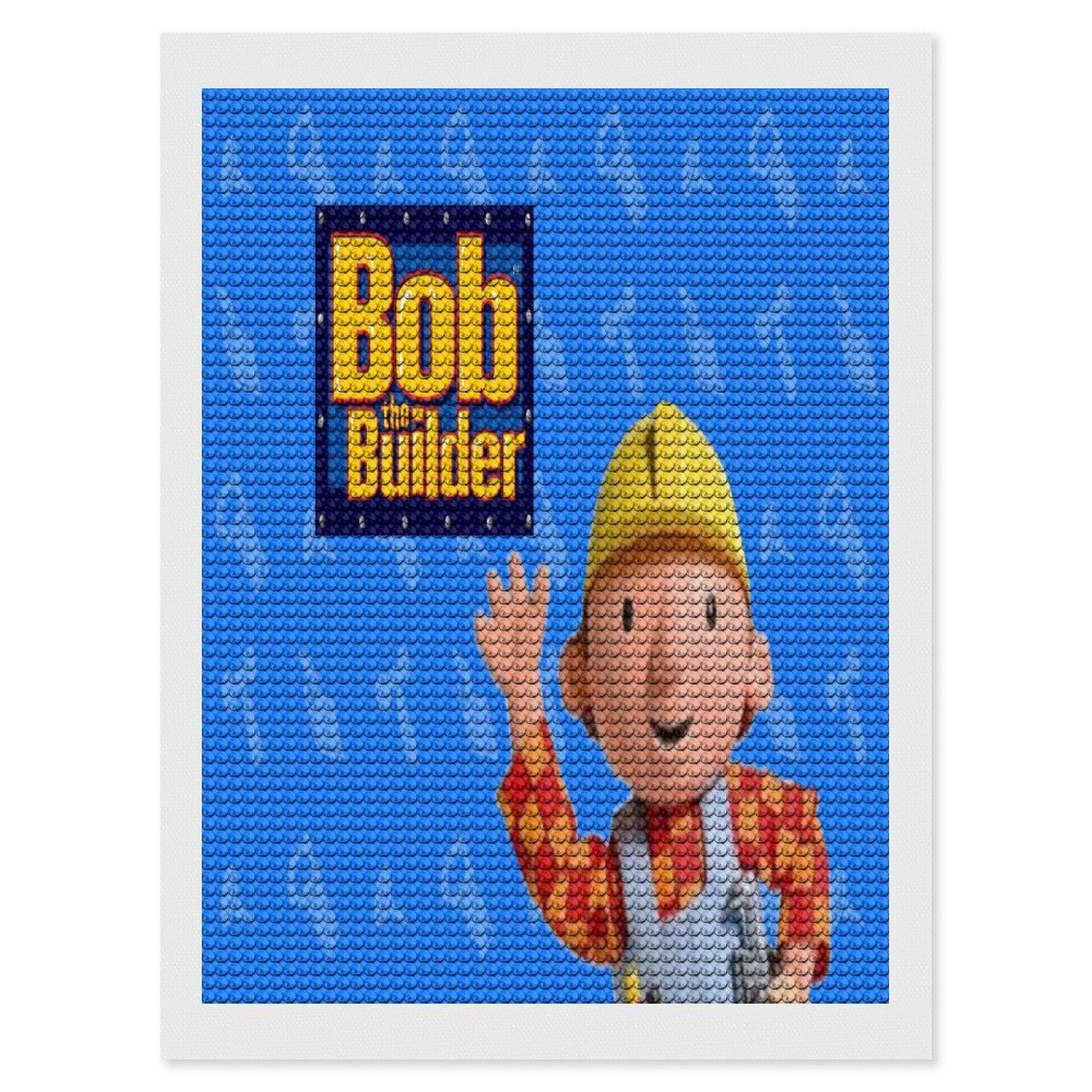 Bob The Builder Diamond Art Kits, 5D Diamond Art for Home Wall Art ...