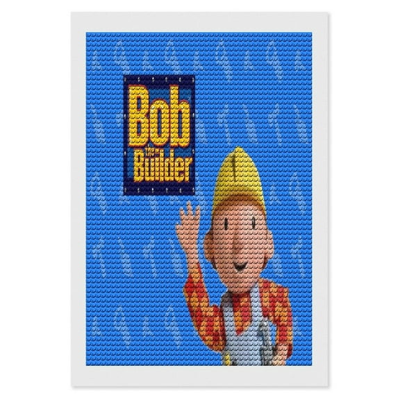 Bob The Builder Diamond Art Kits, 5D Diamond Art for Home Wall Art ...