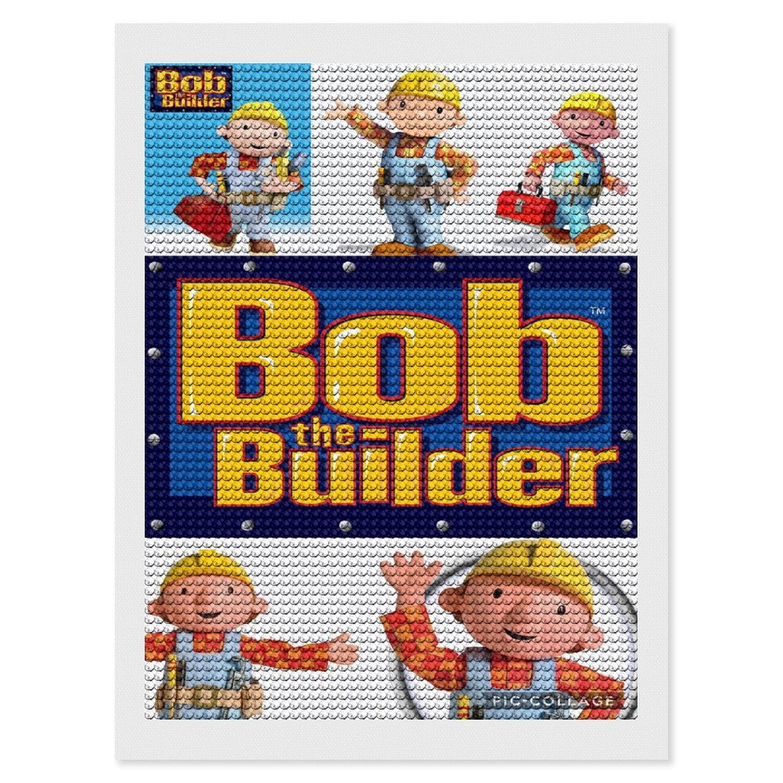 Bob The Builder Diamond Art Kits, 5D Diamond Art for Home Wall Art ...