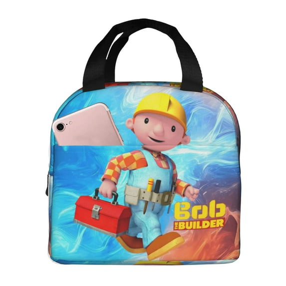 Bob The Builder Lunch Bag Tote Bag Insulated Lunch Box Picnic Beach ...