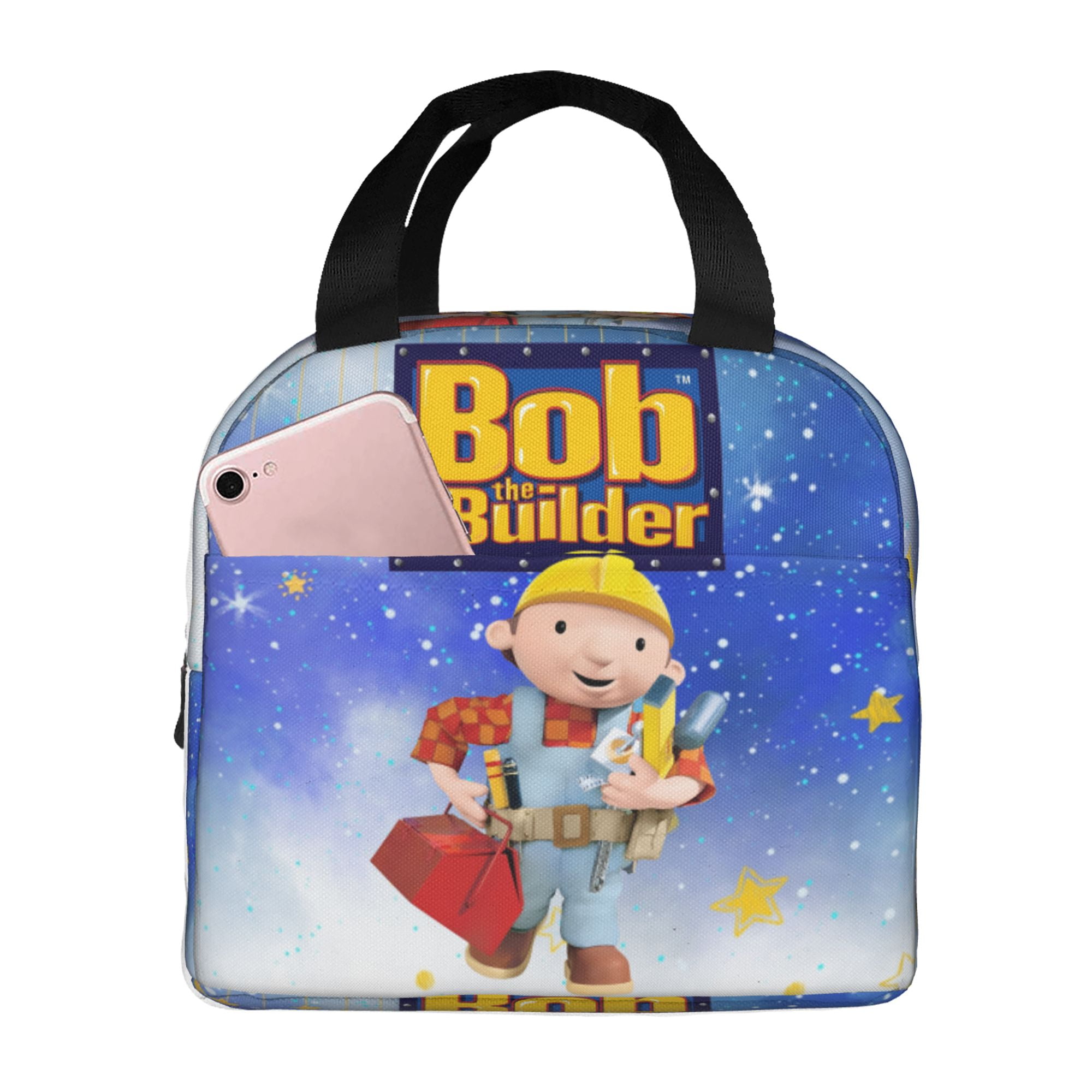 Bob The Builder Lunch Bag Tote Bag Insulated Lunch Box Picnic Beach ...