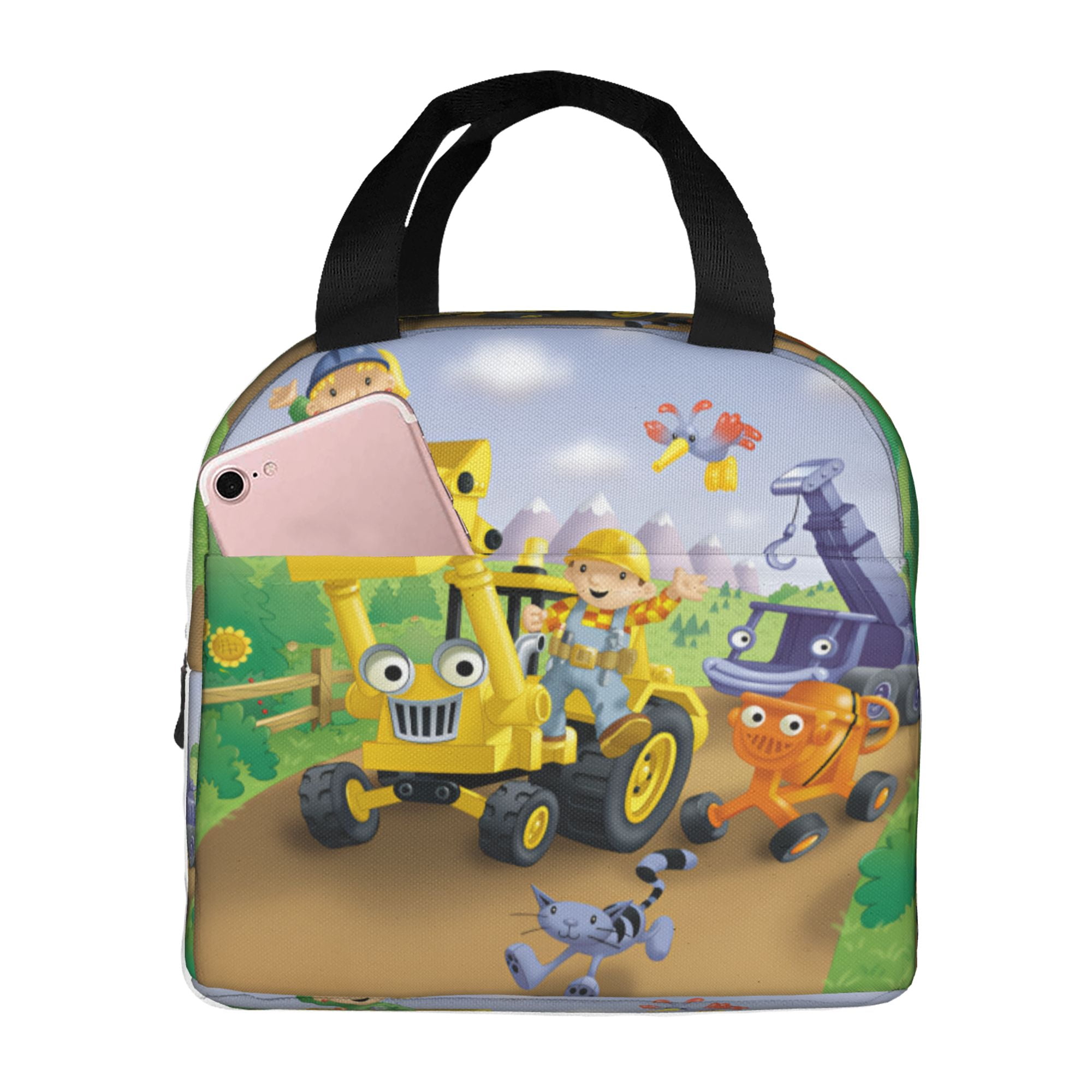 Bob The Builder Lunch Bag Tote Bag Insulated Lunch Box Picnic Beach ...