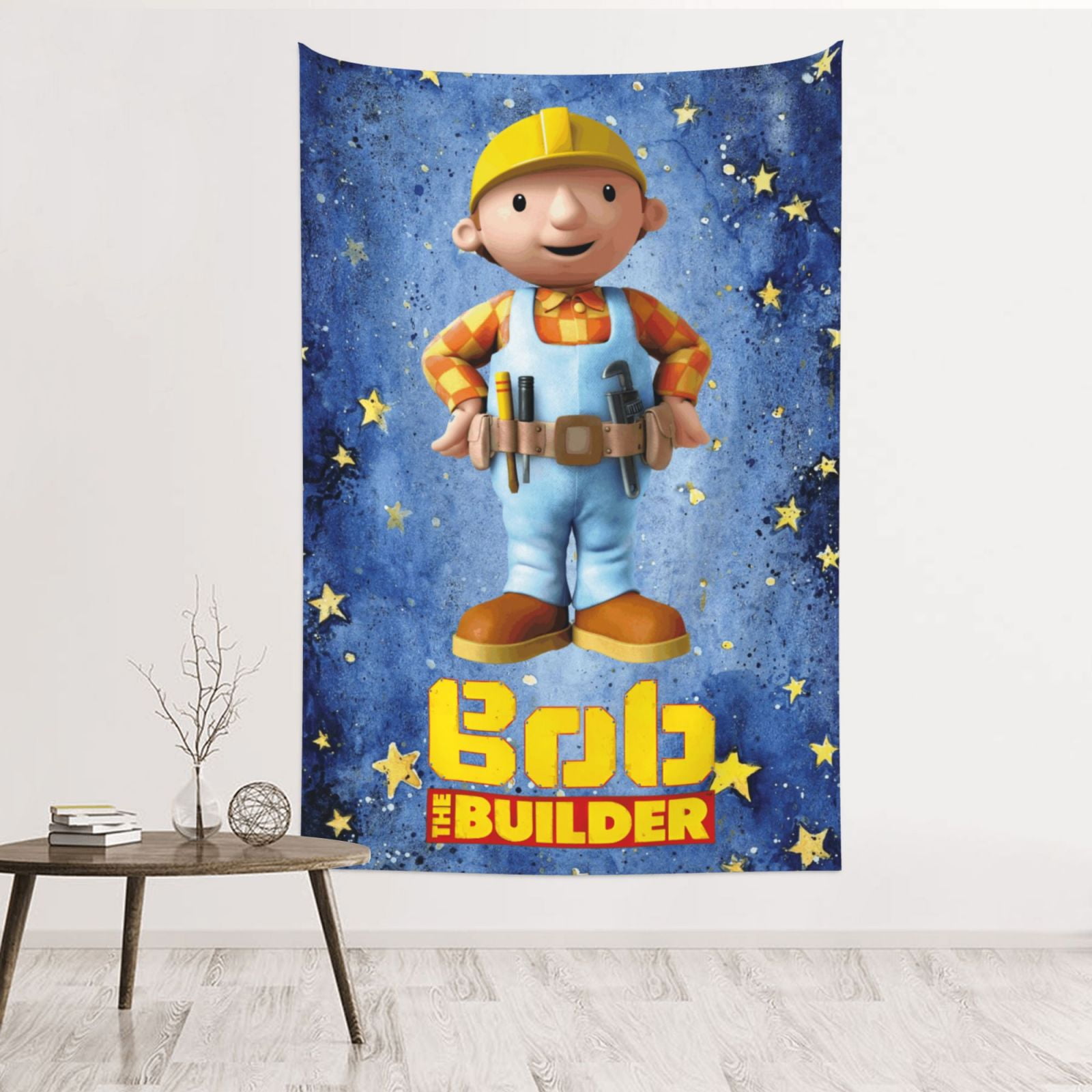 Bob The Builder Tapestry Wall Hanging Home Decoration Wall Blanket Dormitory Living Room Bedroom ...