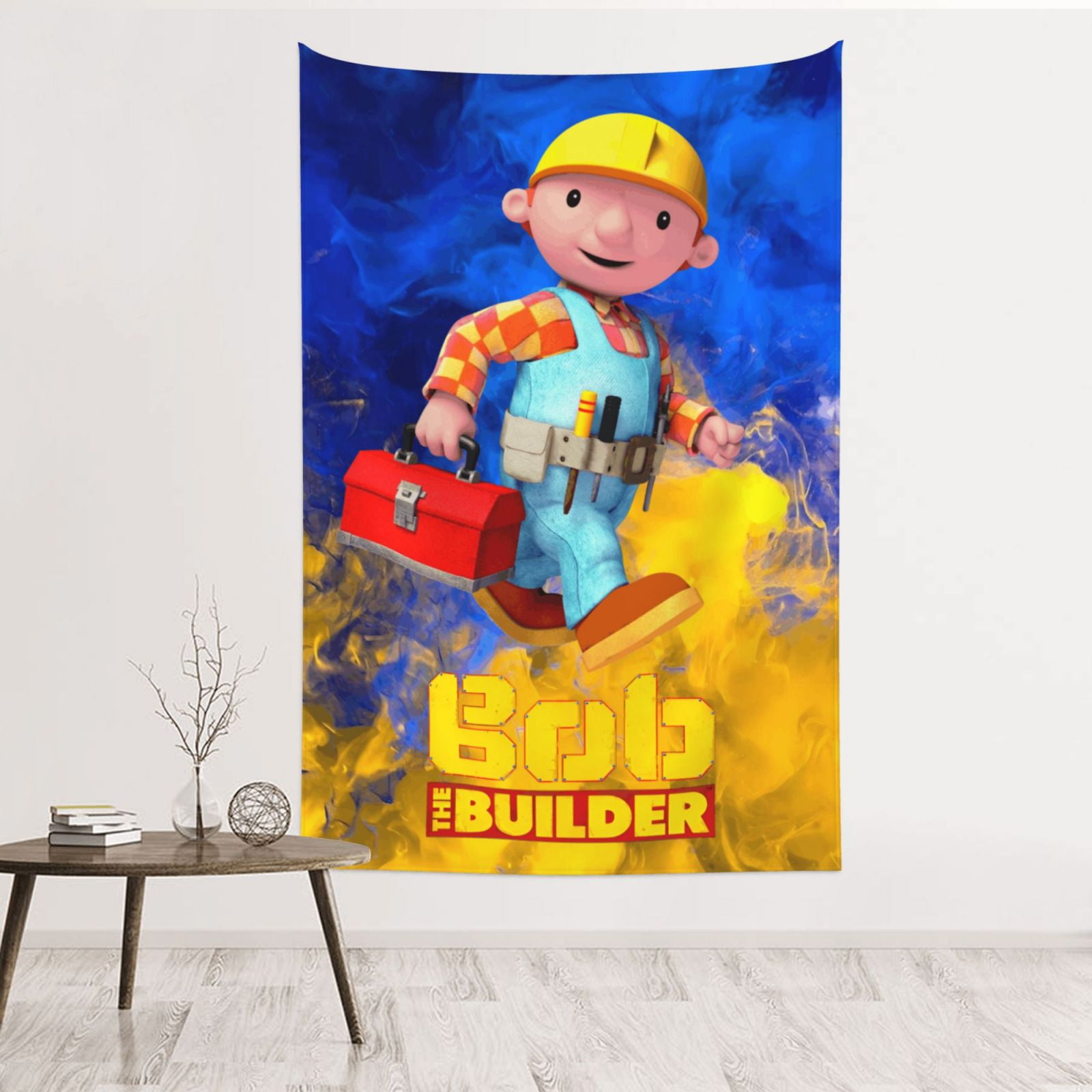 Bob The Builder Tapestry Wall Hanging Home Decoration Wall Blanket Dormitory Living Room Bedroom ...
