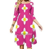 Bob The Cat Acnh Pink Square Neck Dress Sweet Summer Dress Women ...