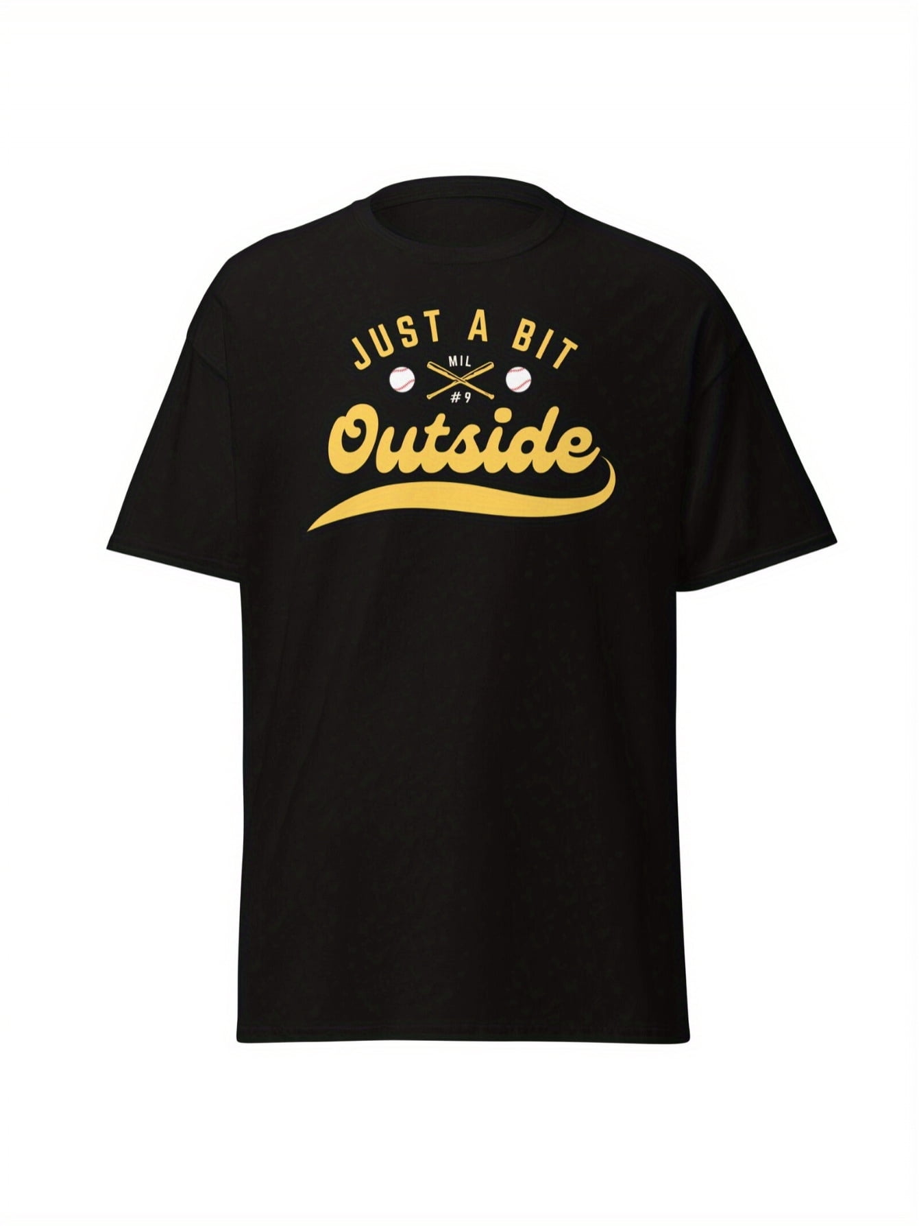 Bob Uecker Tribute Brewers Shirt - 'Just A Bit Outside' Graphic, 100% ...