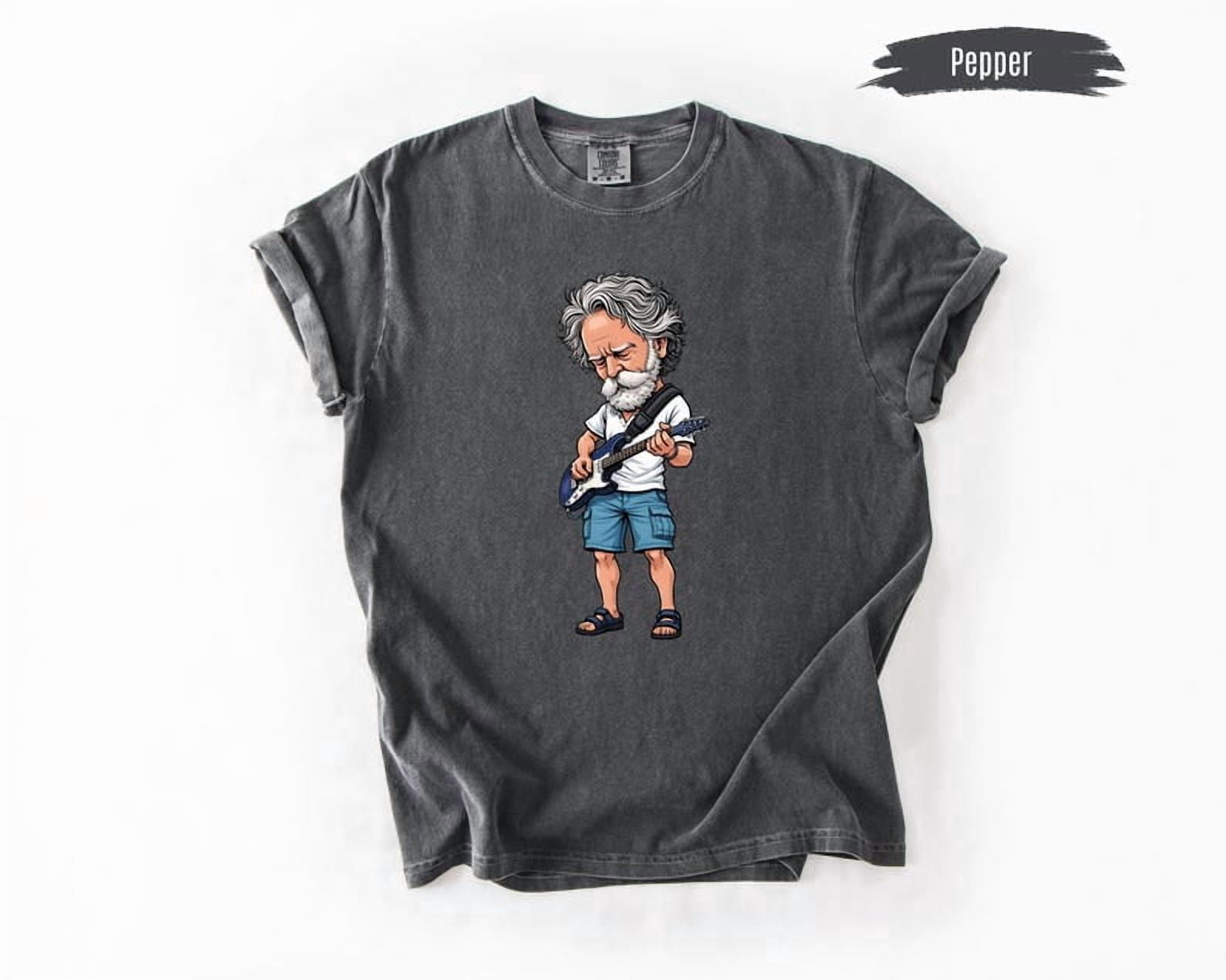 Bob Weir Guitar Illustration Shirt, Comfort Colors Jam Band Tee ...