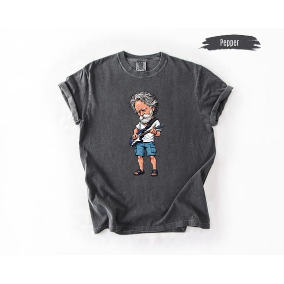 Bob Weir Guitar Illustration Shirt, Comfort Colors Jam Band Tee ...