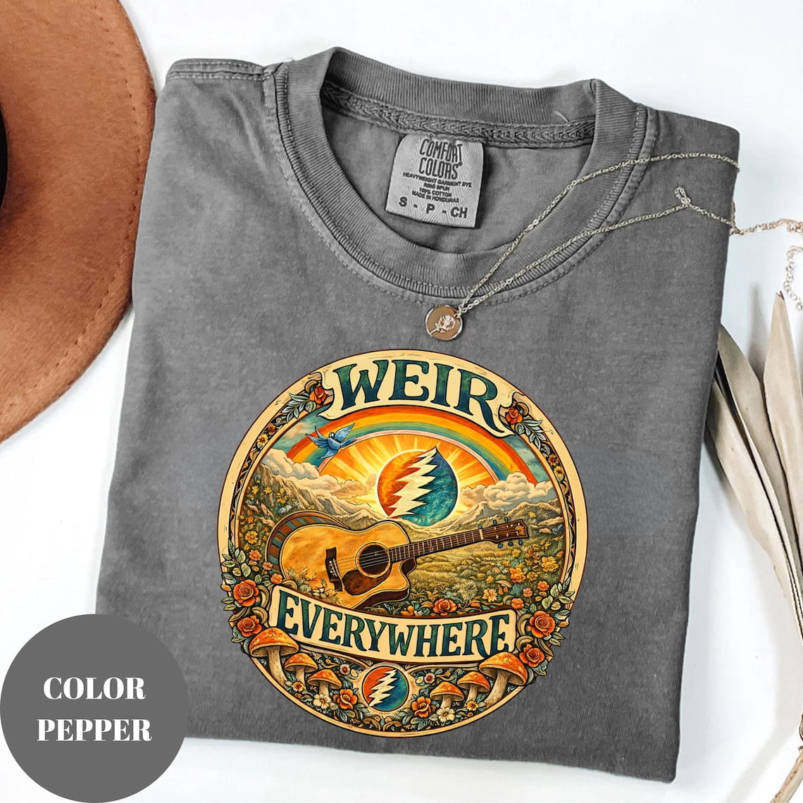 Bob Weir T-shirt, Grateful Dead Inspired Shirt, Gift for Bobby Weir's ...