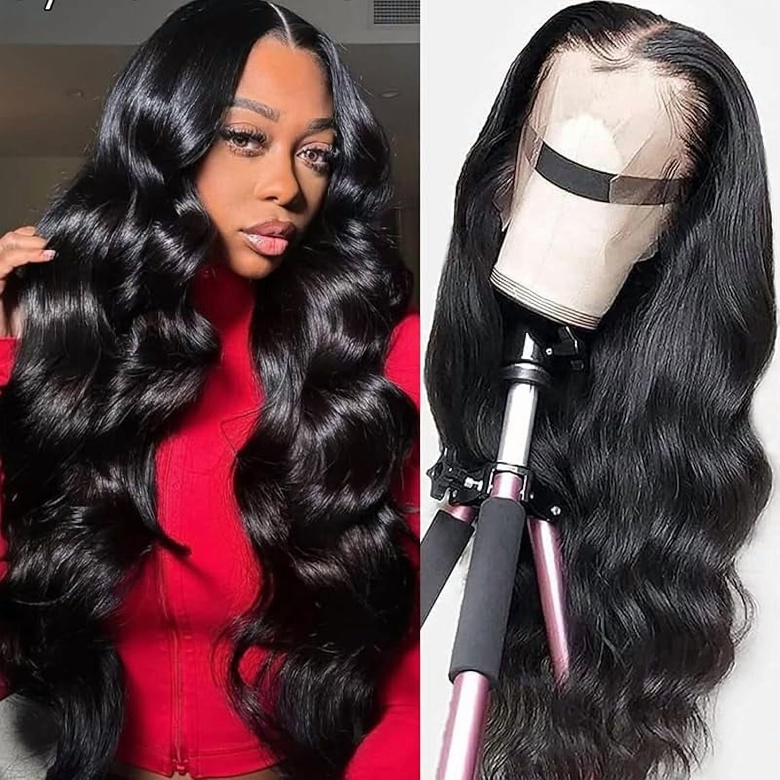 Bob Wig Human Hair 13x4 Frontal Lace Wig Body Wave HD Lace Front Wigs ...