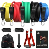 Stackable Resistance Band Set of 7 - With Accessory Kit - Walmart.com