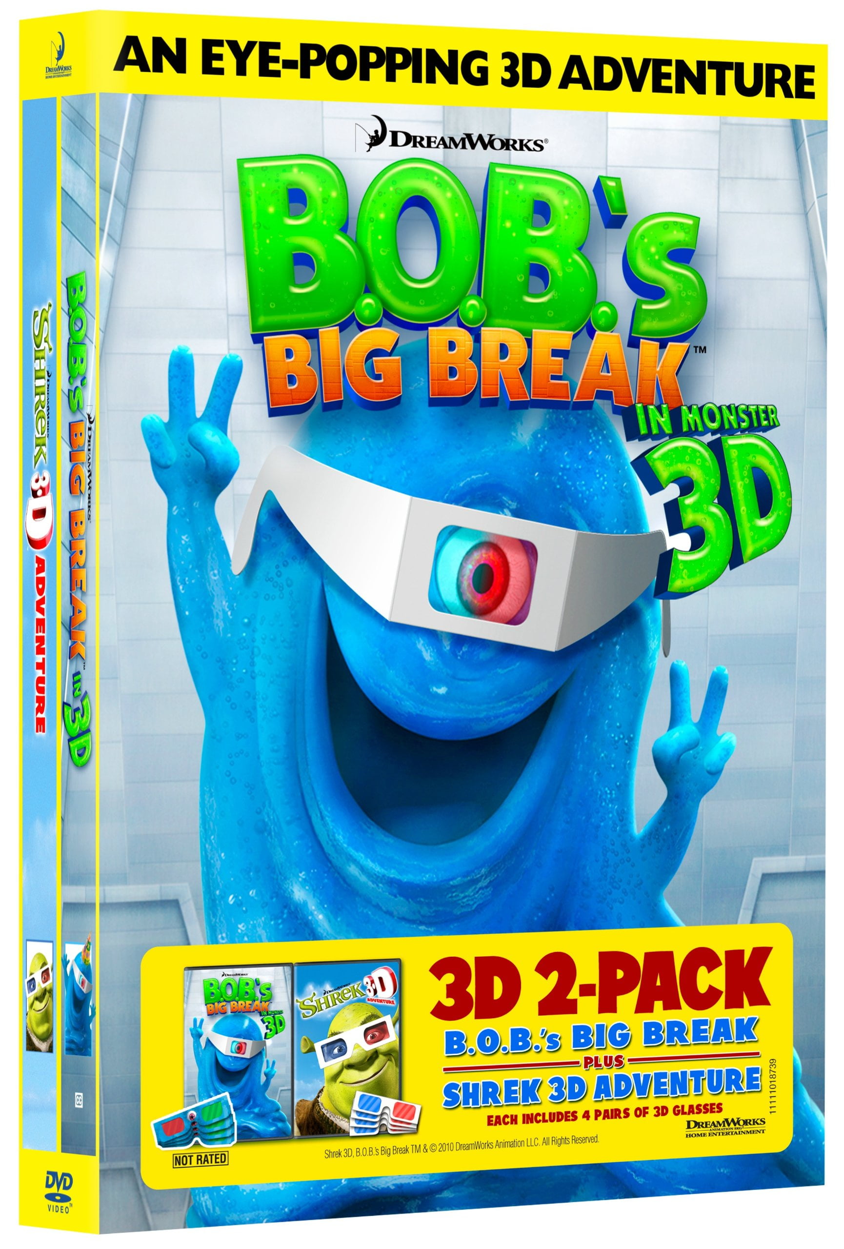 Bob's Big Break & Shrek 3D [DVD] NEW - Walmart.com
