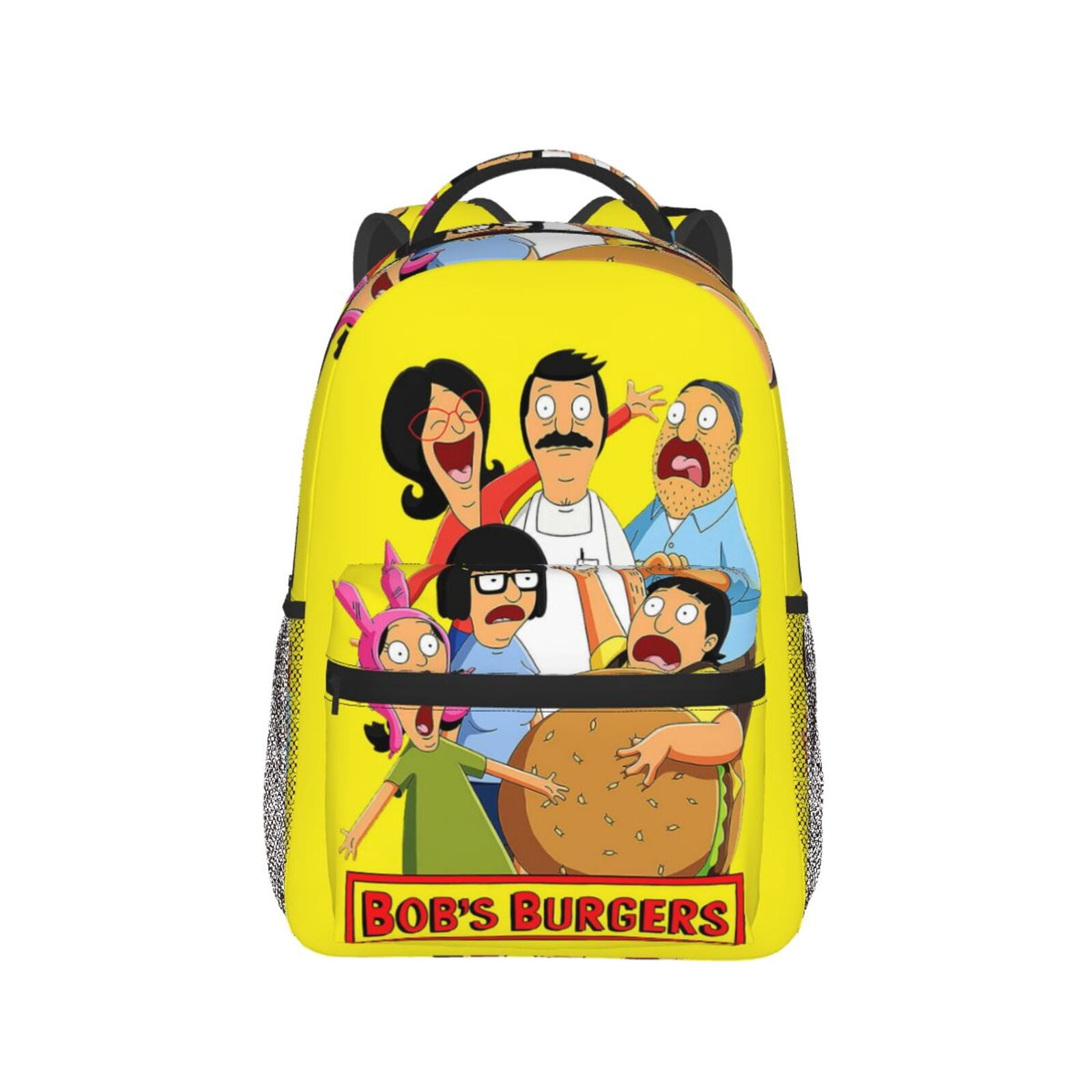 Bob's Bur-Ger Backpack 15.7" Cute Travel Bag Funny Lightweight Backpack ...