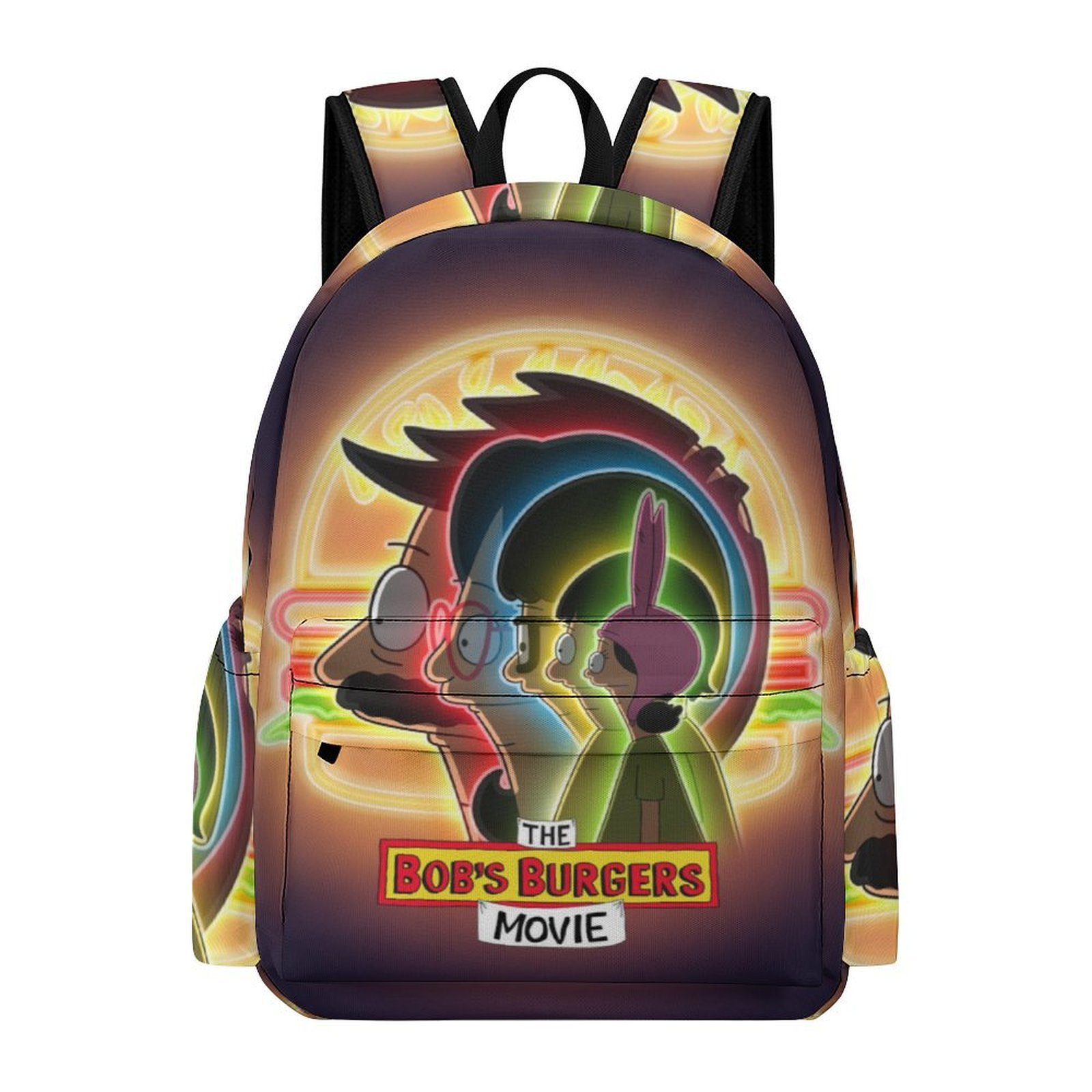 Bob's Bur-Ger Backpack 16.5 Inch Oxford Cloth Backpack Cartoon Bookbag ...