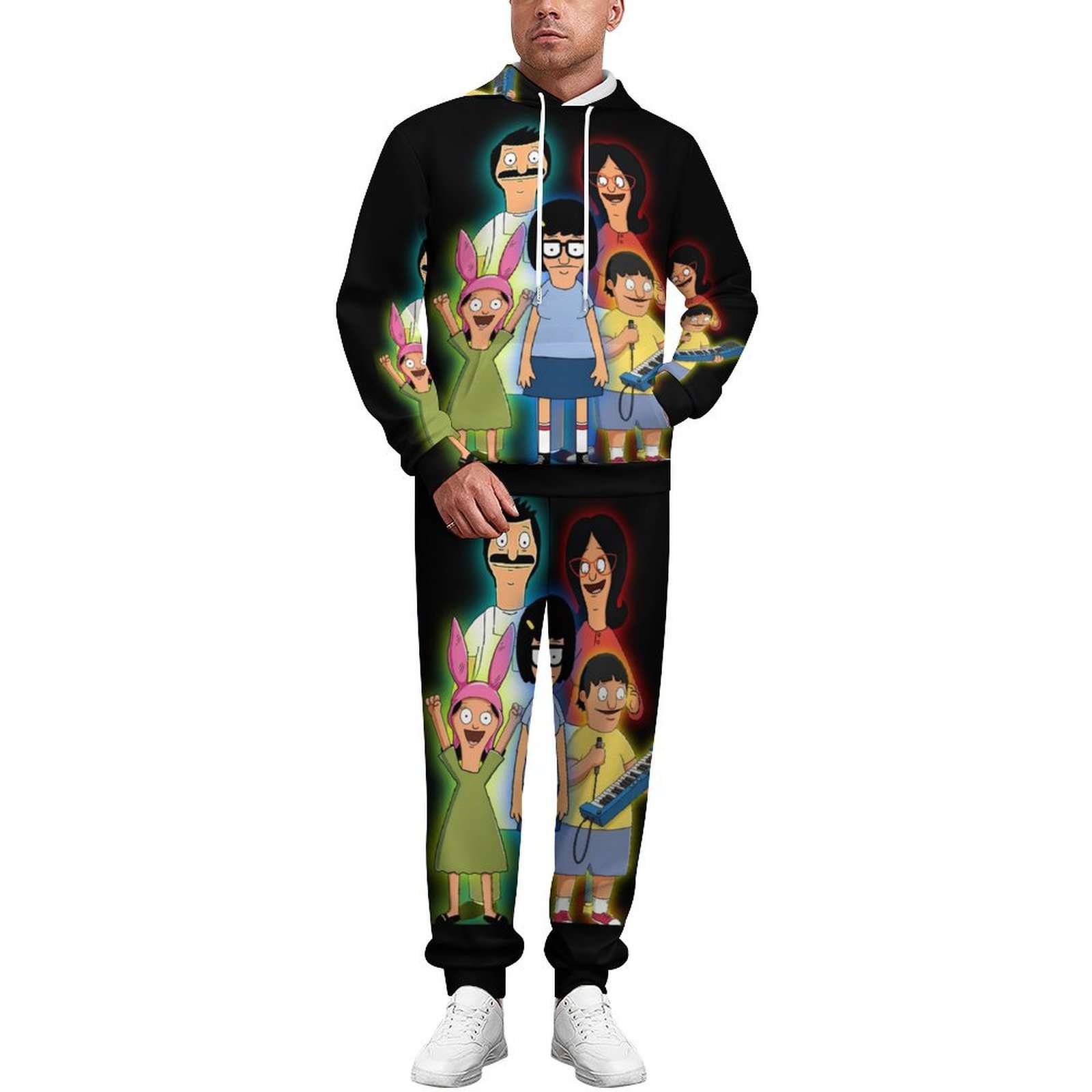 Bob's Bur-,Ger Hoodie and Sweatpants Set Hooded Sweatshirt Pants 2 ...