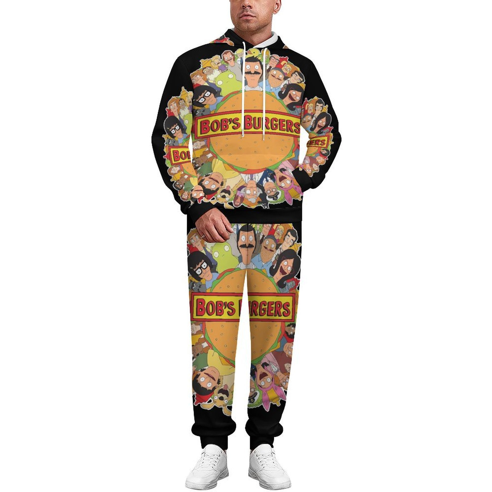 Bob's Bur-,Ger Hoodie and Sweatpants Set Hooded Sweatshirt Pants 2 ...