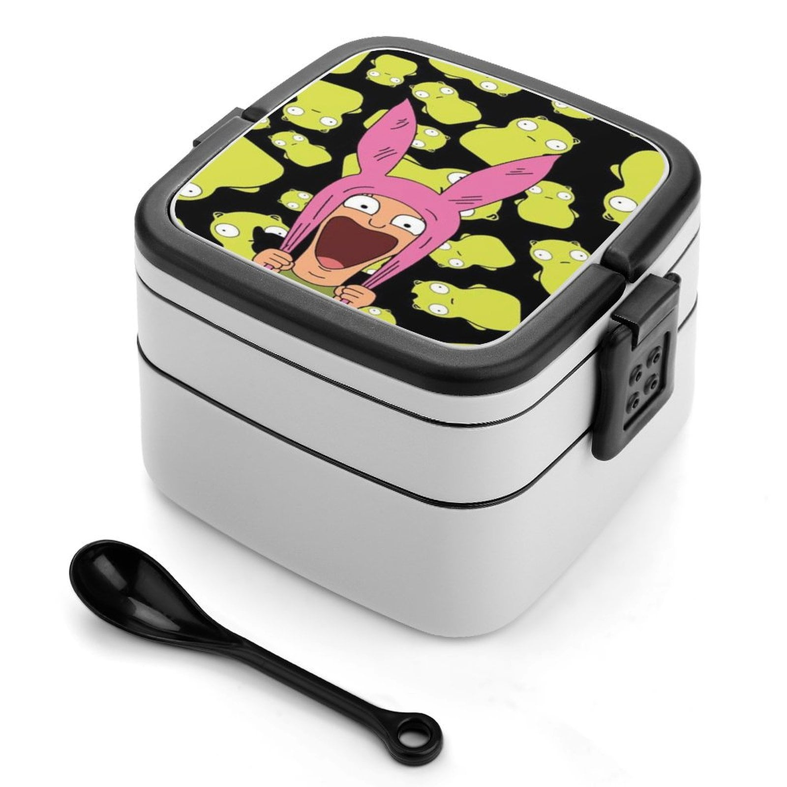 Bob's Bur-Ger Louise Bento Box Double Layer Lunch Box with Spoon And ...
