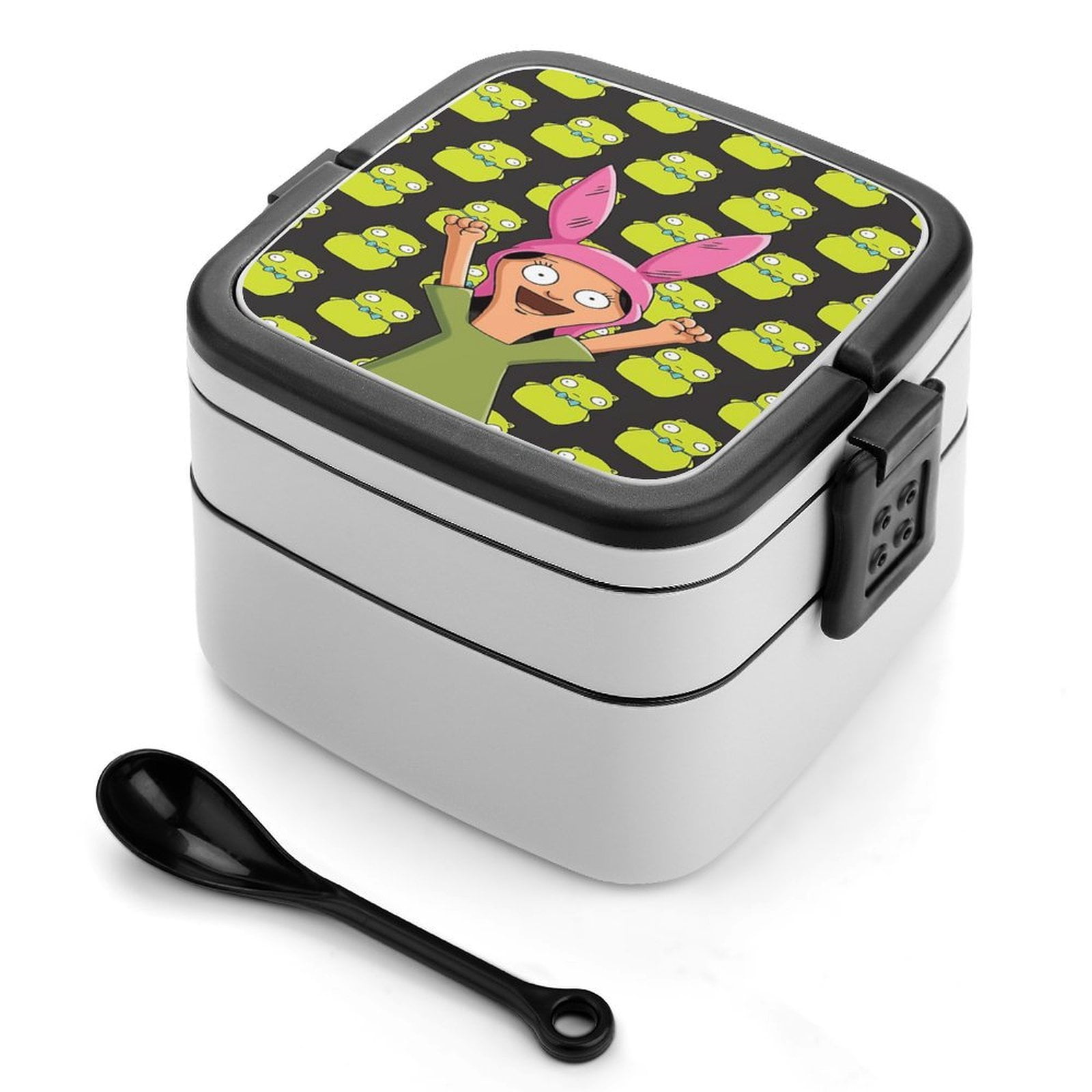 Bob's Bur-Ger Louise Bento Box Double Layer Lunch Box with Spoon And ...