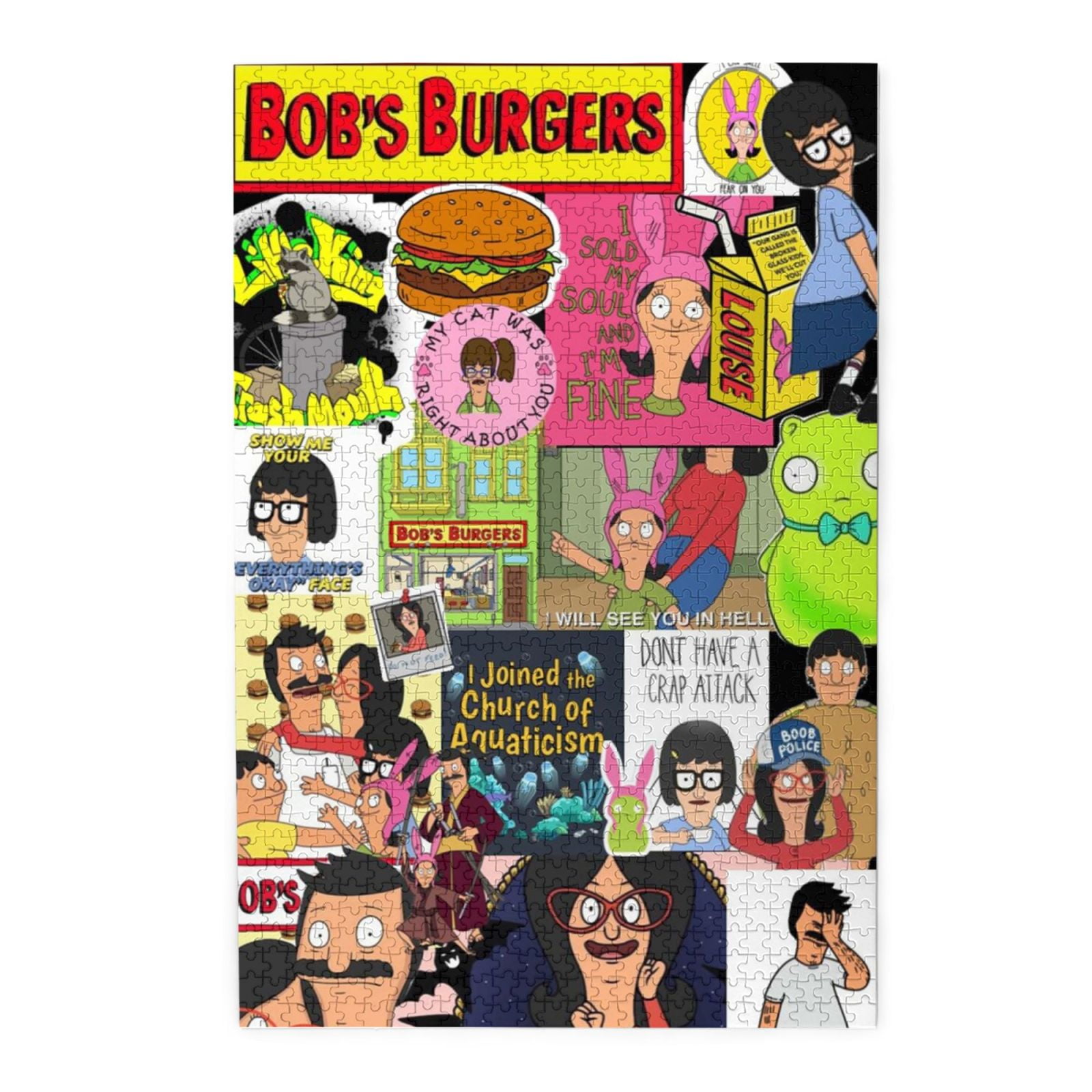 Bob's Burgers 1000 Pieces Wooden Puzzle Jigsaw Puzzles For Adults Teens ...