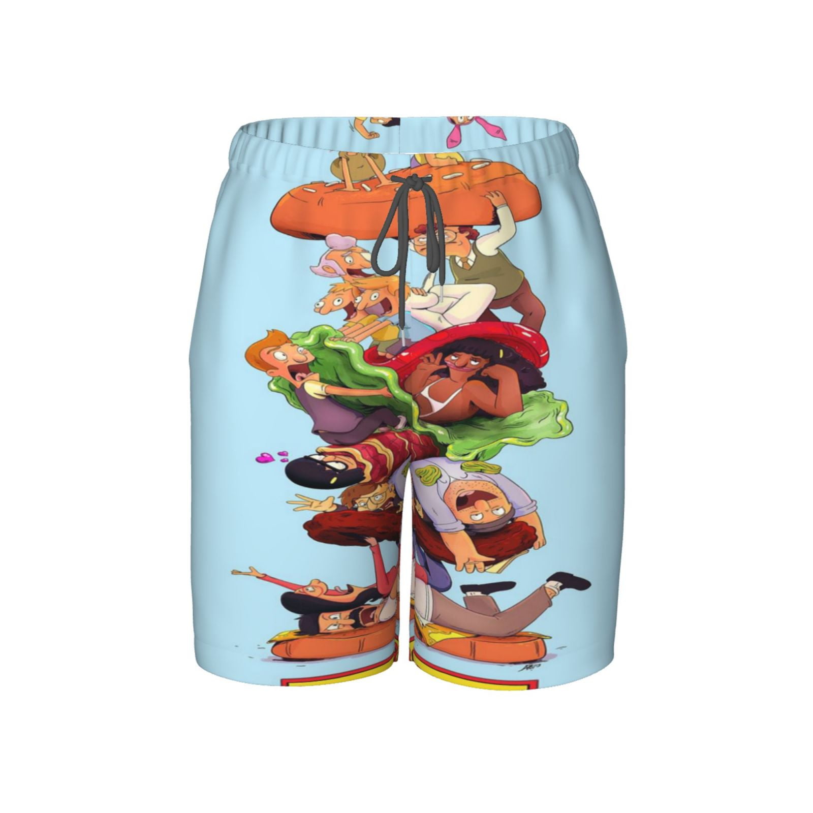 Bob's Burgers (11) Boys Swim Trunks with Mesh Liner Bathing Suits Quick ...