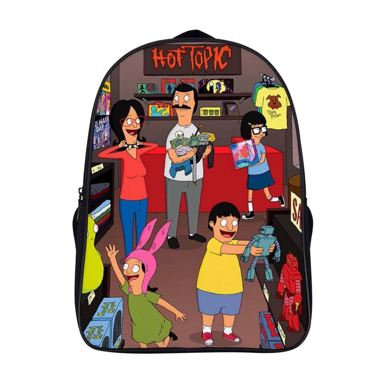 Bob's Burgers 16 Inch Backpack Book Bag Outdoor Daypack Multifunctional ...