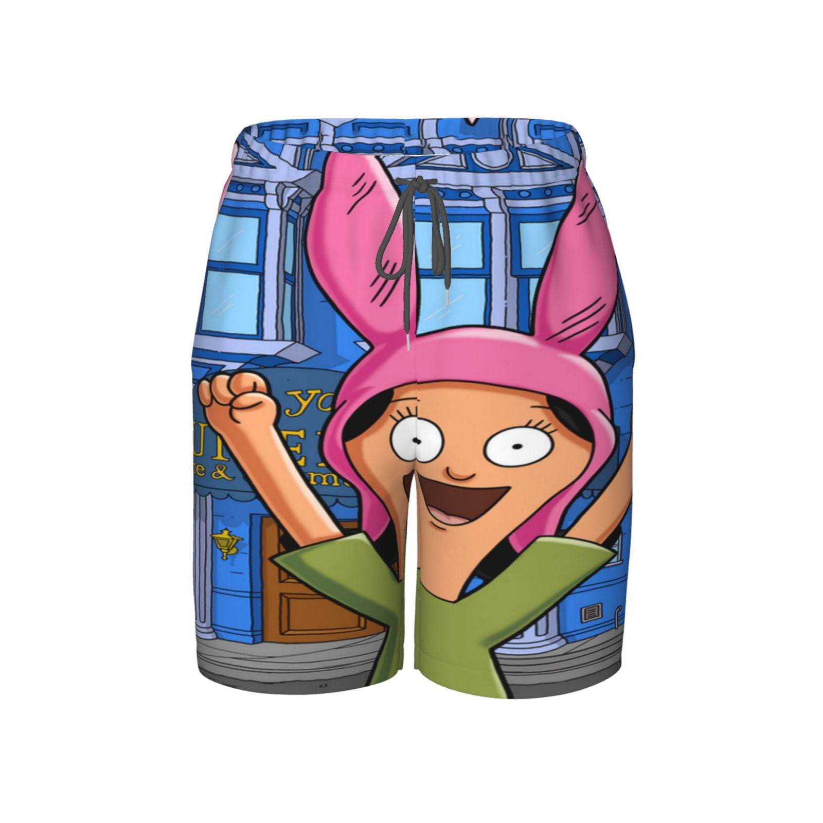 Bob's Burgers (2) Boys Swim Trunks with Mesh Liner Bathing Suits Quick ...